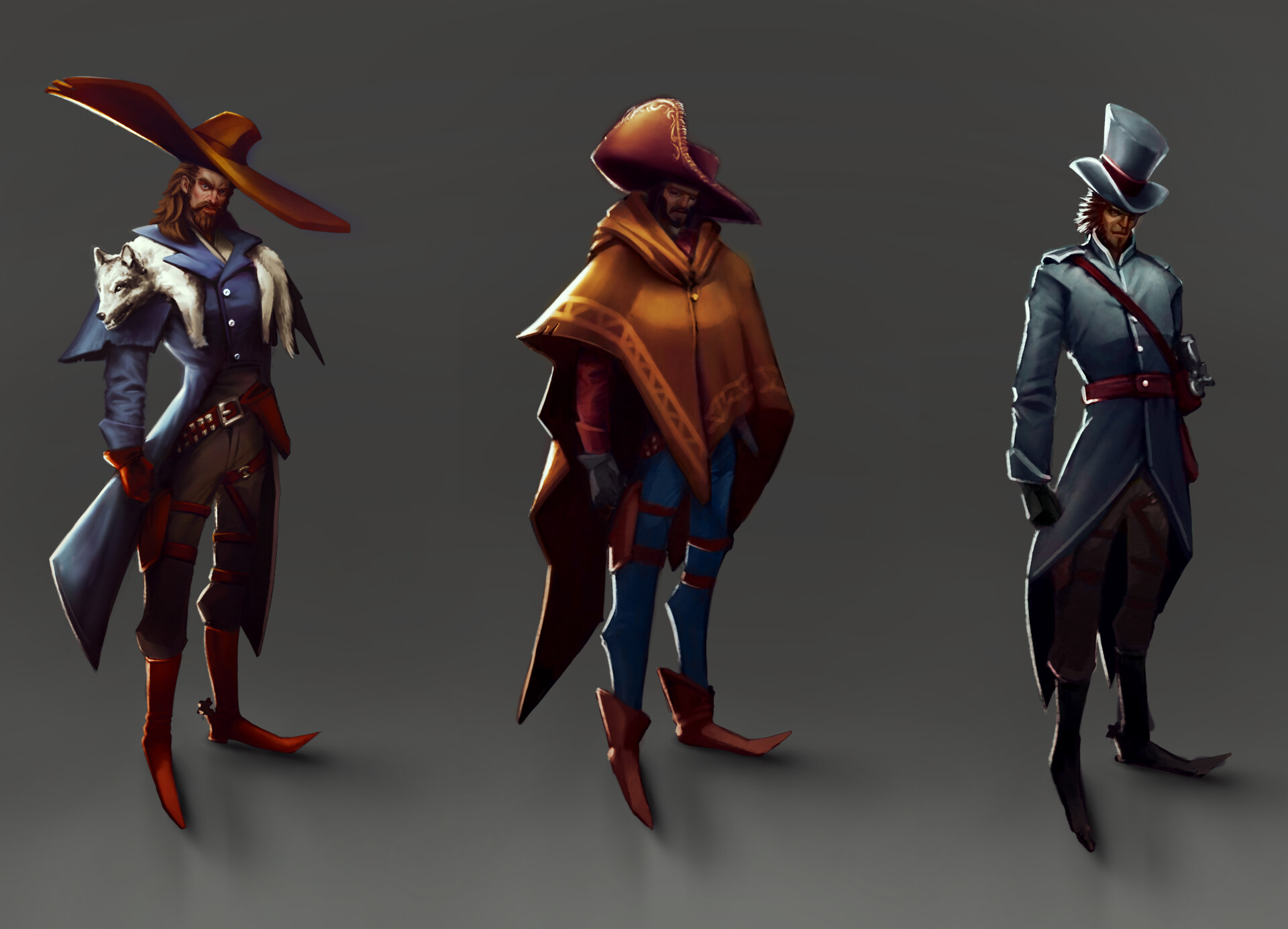 ArtStation - cowboy concept exploration