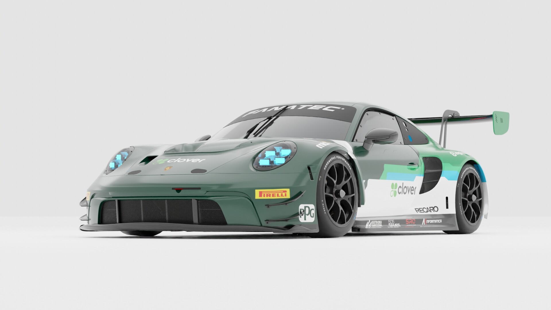 ArtStation - Porsche 992 GT3 Clover livery [ACC]