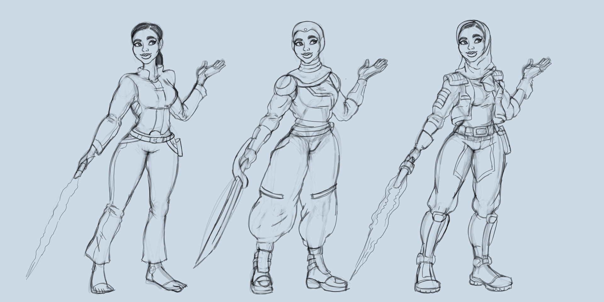 ArtStation - Sci-fi Swordsman