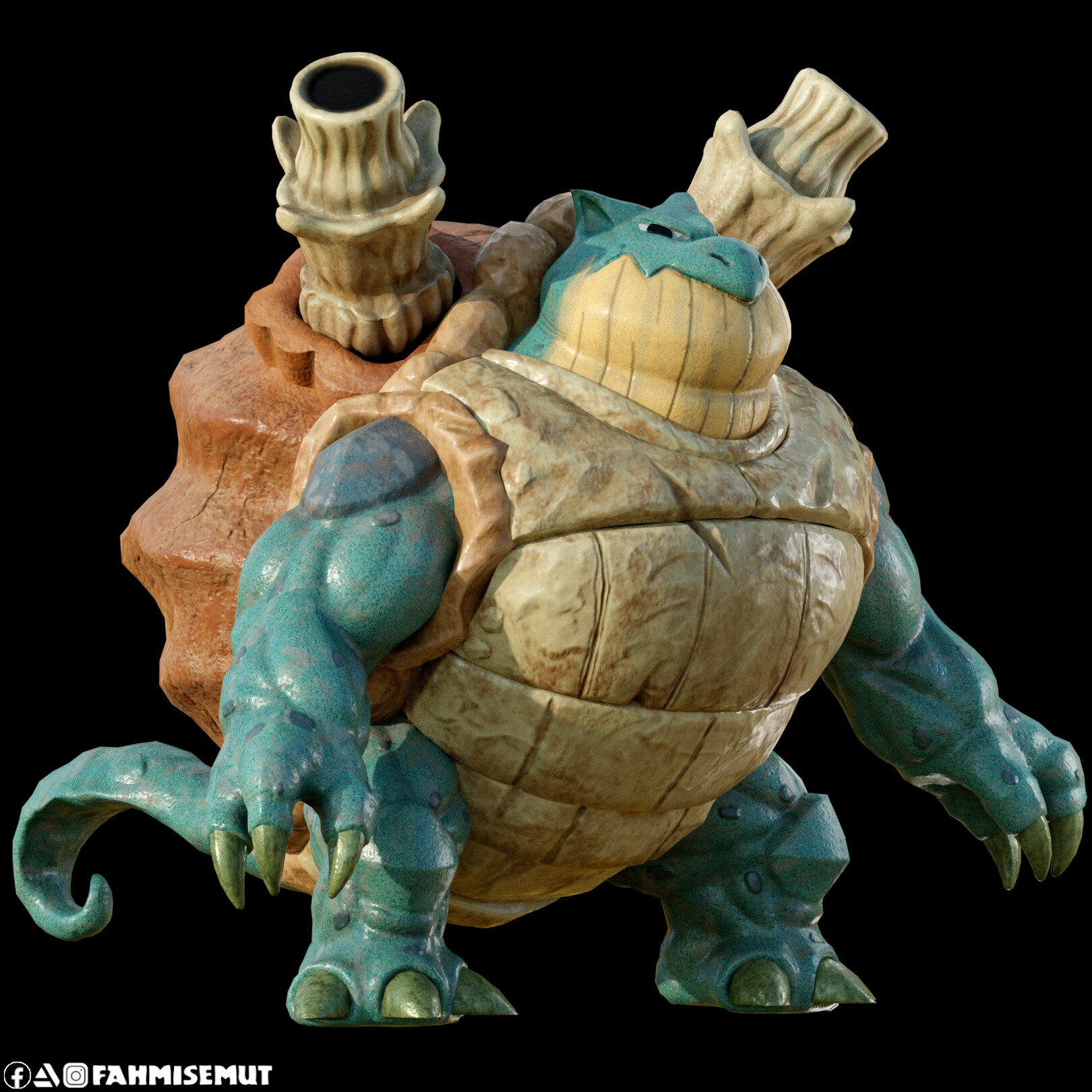 ArtStation - blastoise fan art