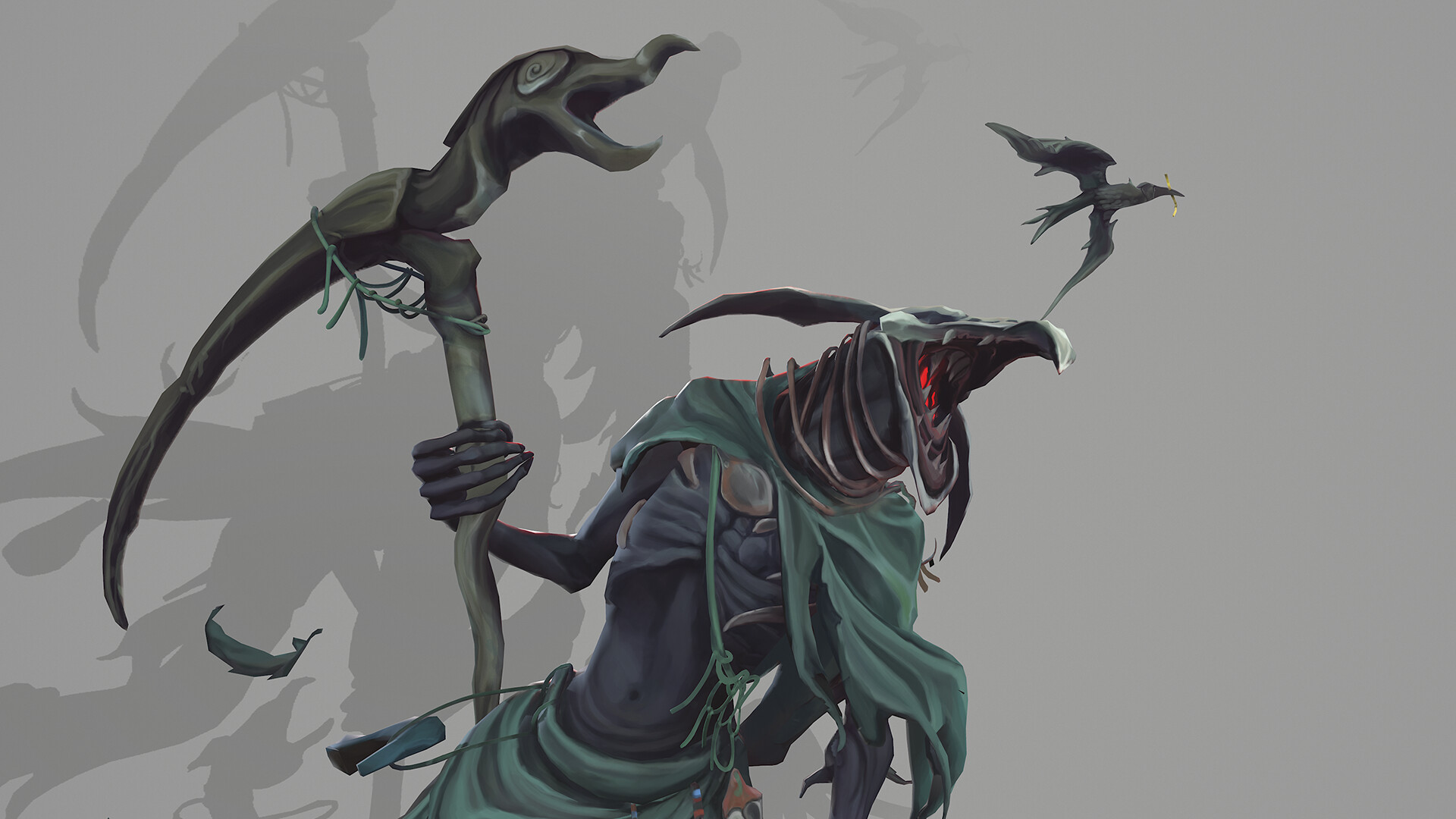 Games Artist - Ghost Crow Devil - Character Breakdown - Alina Pesotskaya