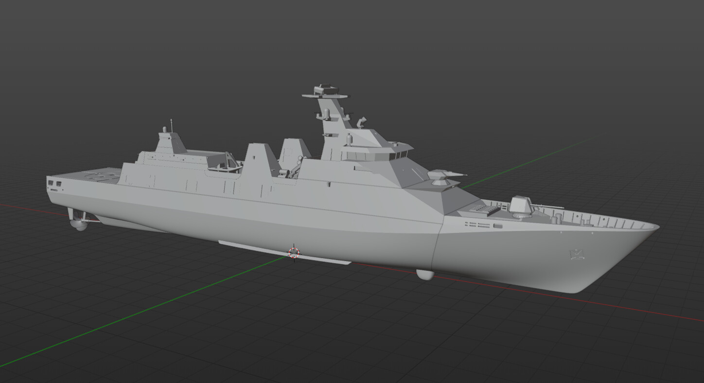 ArtStation - Sigma 10514 type frigate 3d print model