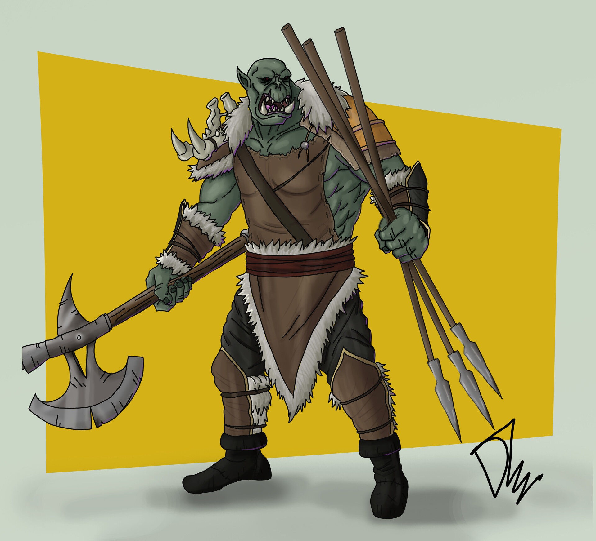 ArtStation - Grok the orc