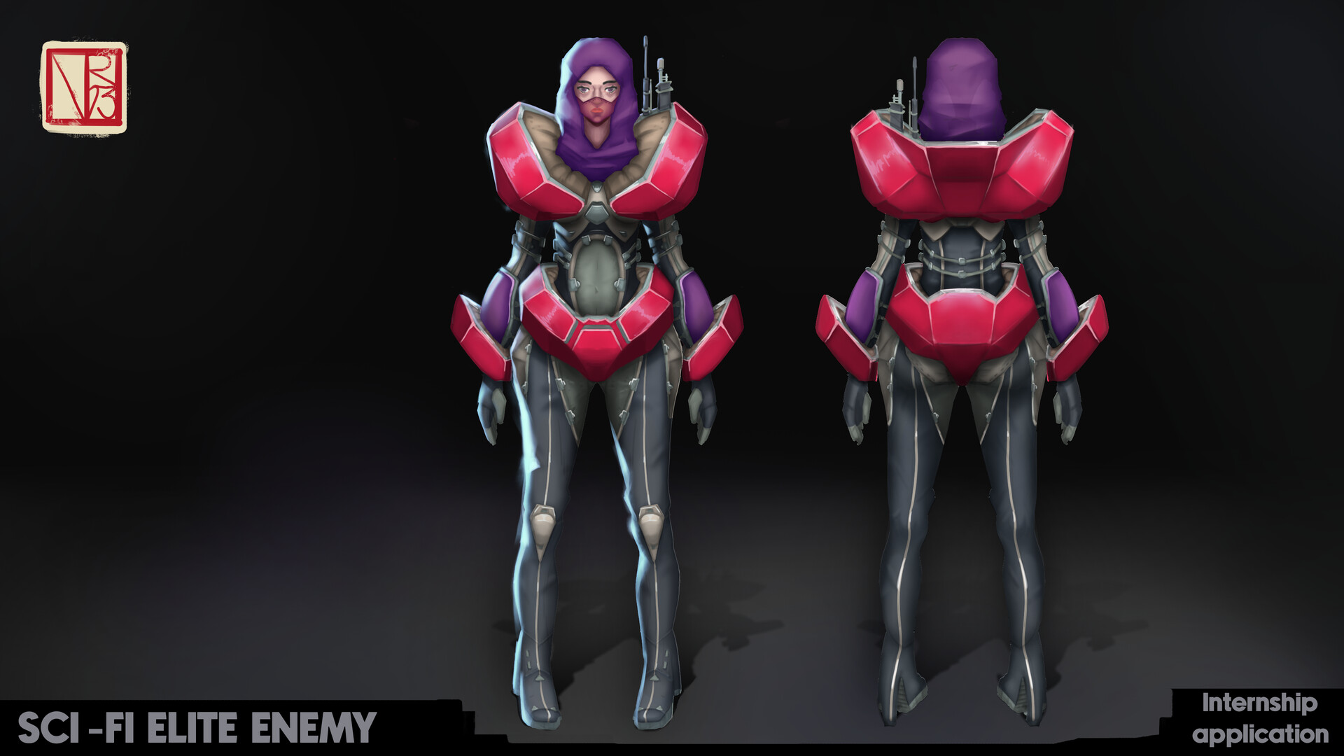 ArtStation - Sci-Fi Elite Enemy Concept