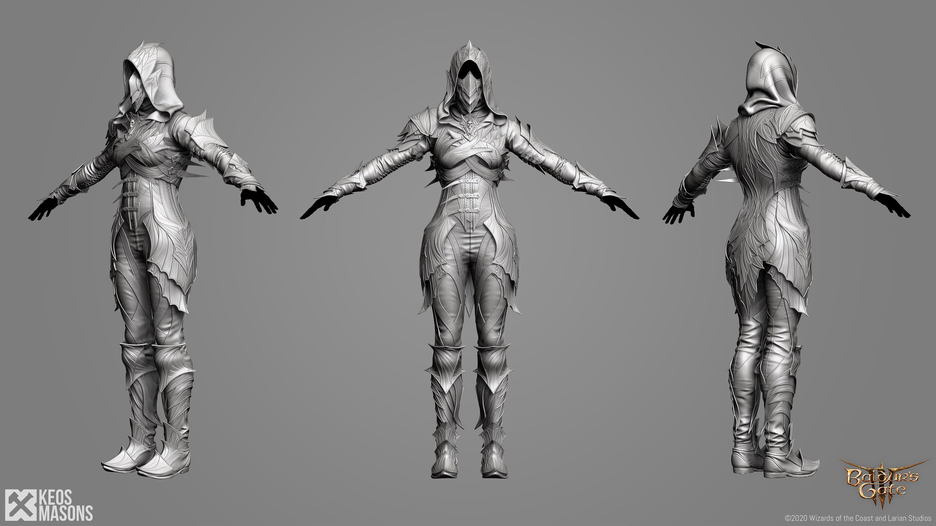 KEOS MASONS - Drow Armor Set
