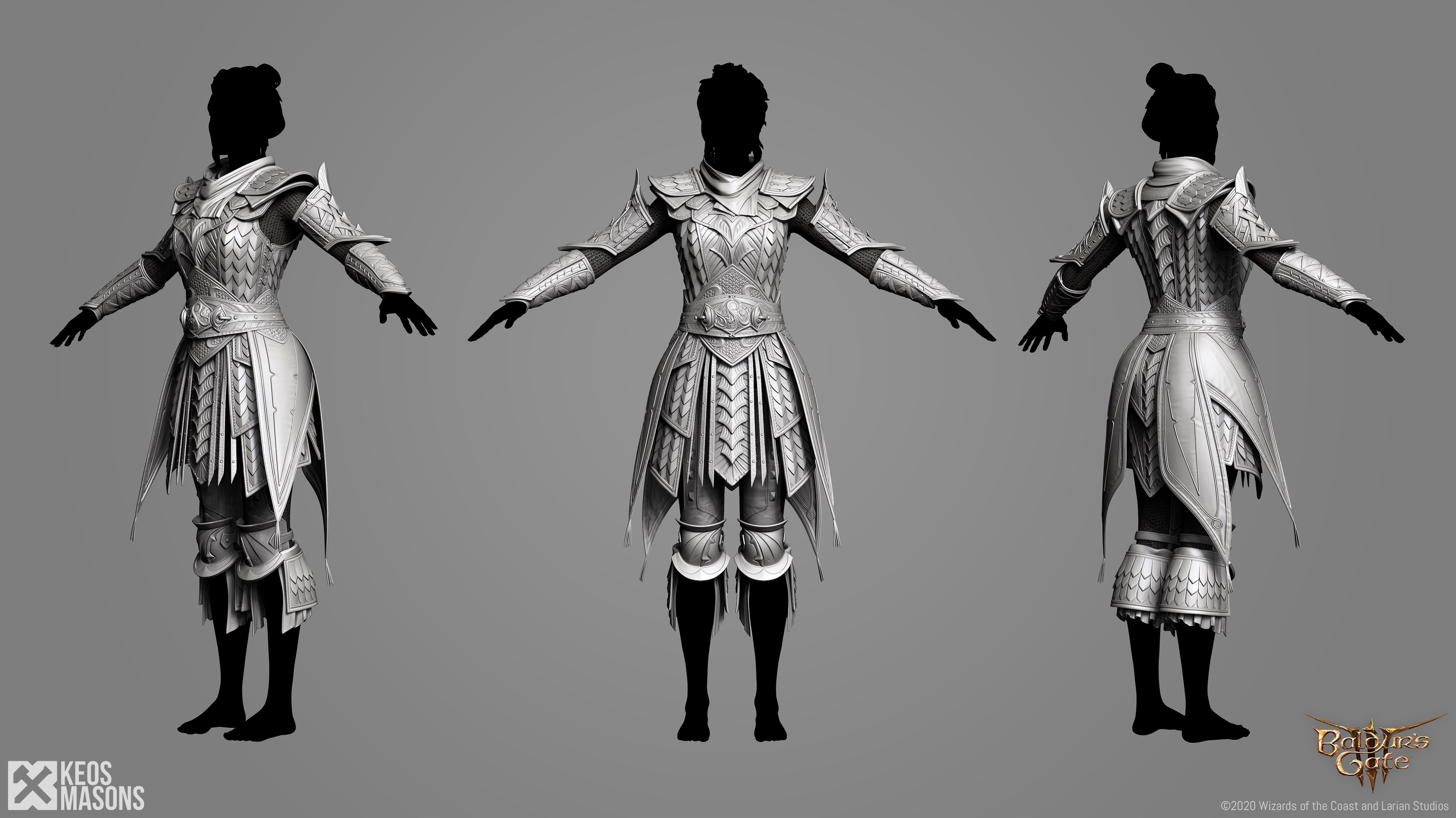 KEOS MASONS - Scalemail Armor Set