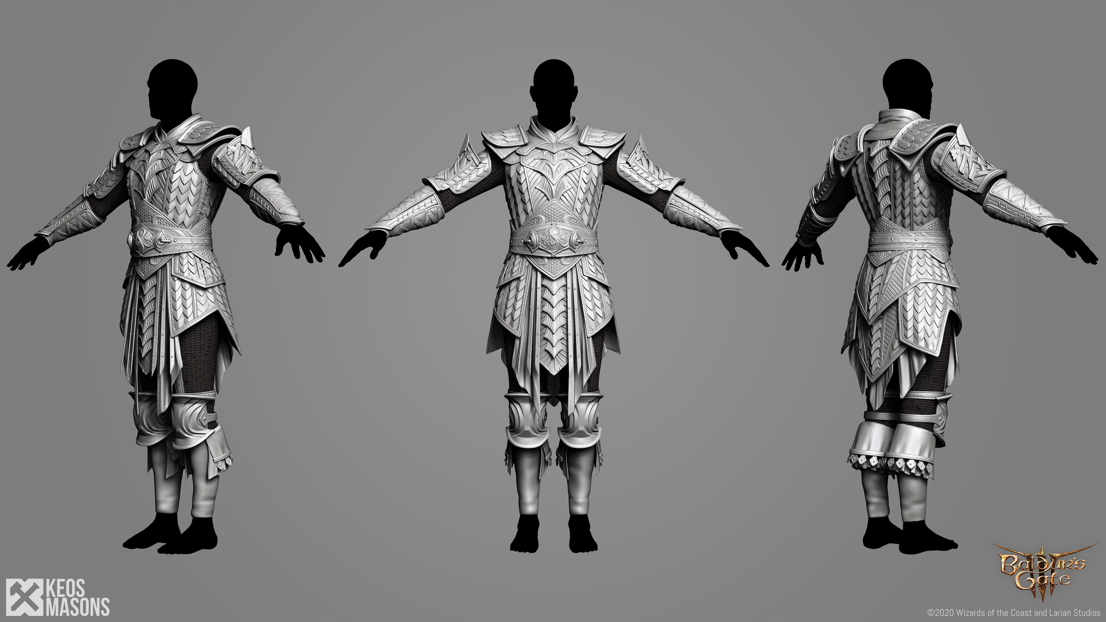 KEOS MASONS - Scalemail Armor Set