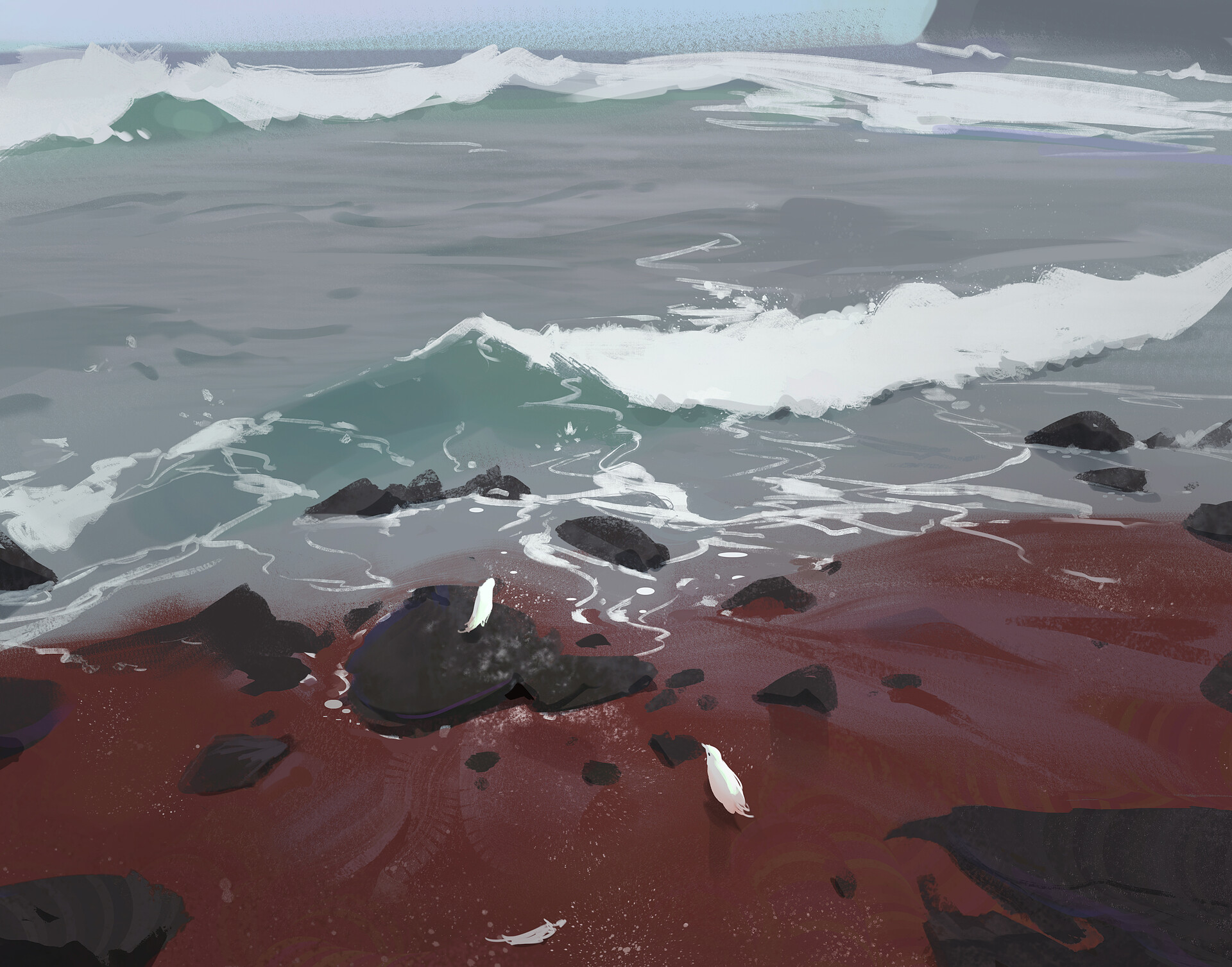 ArtStation - Red Beach