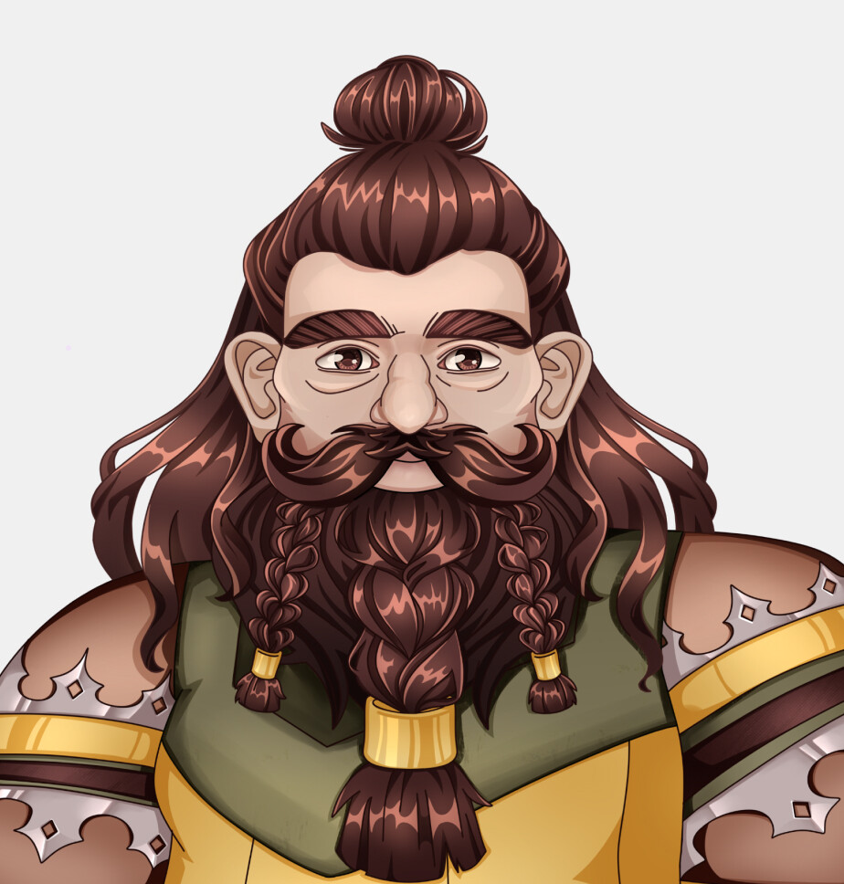 ArtStation - Dwarf Vtuber Design