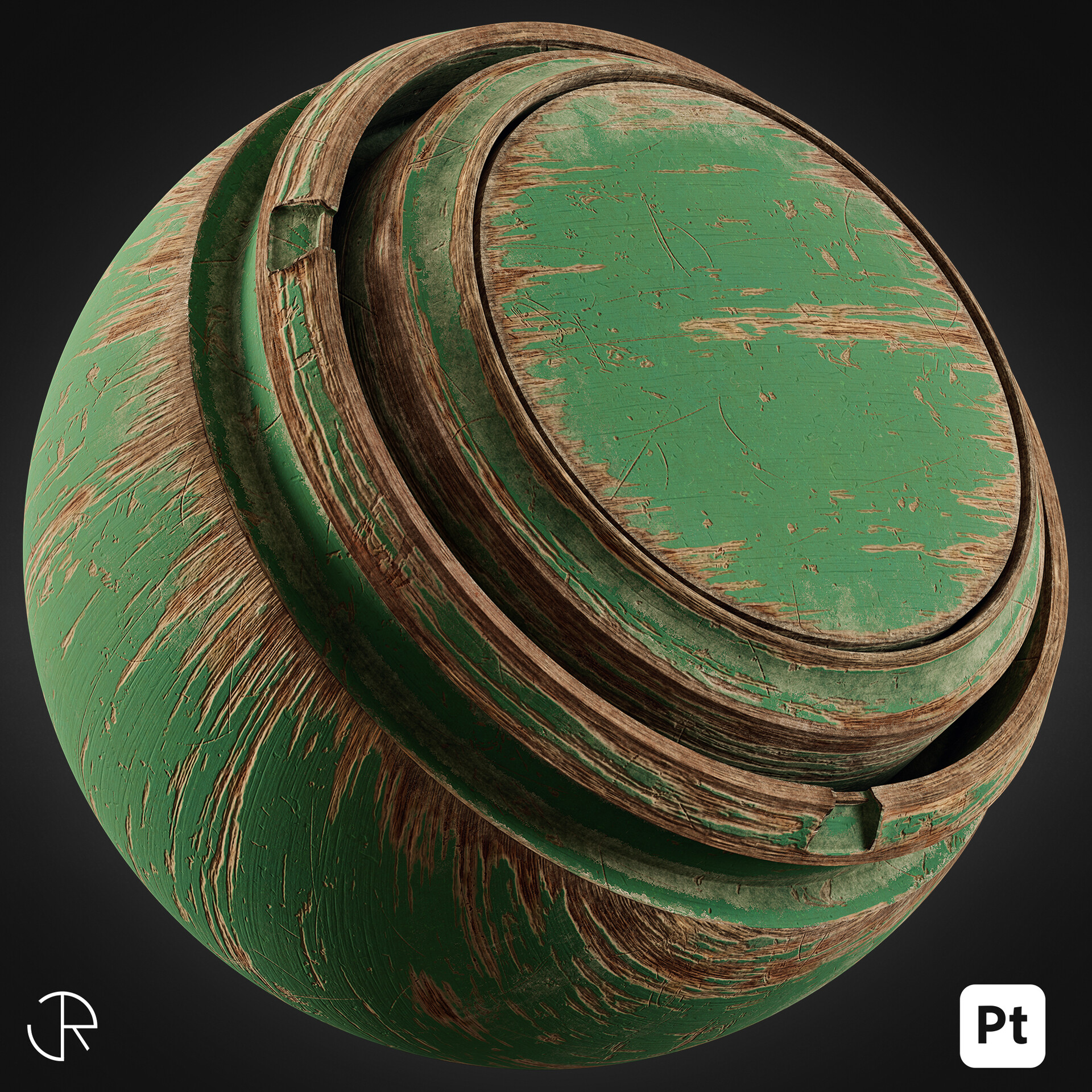 Javad Rajabzade - Painted Wood Smart Materials for Substance 3d Painter