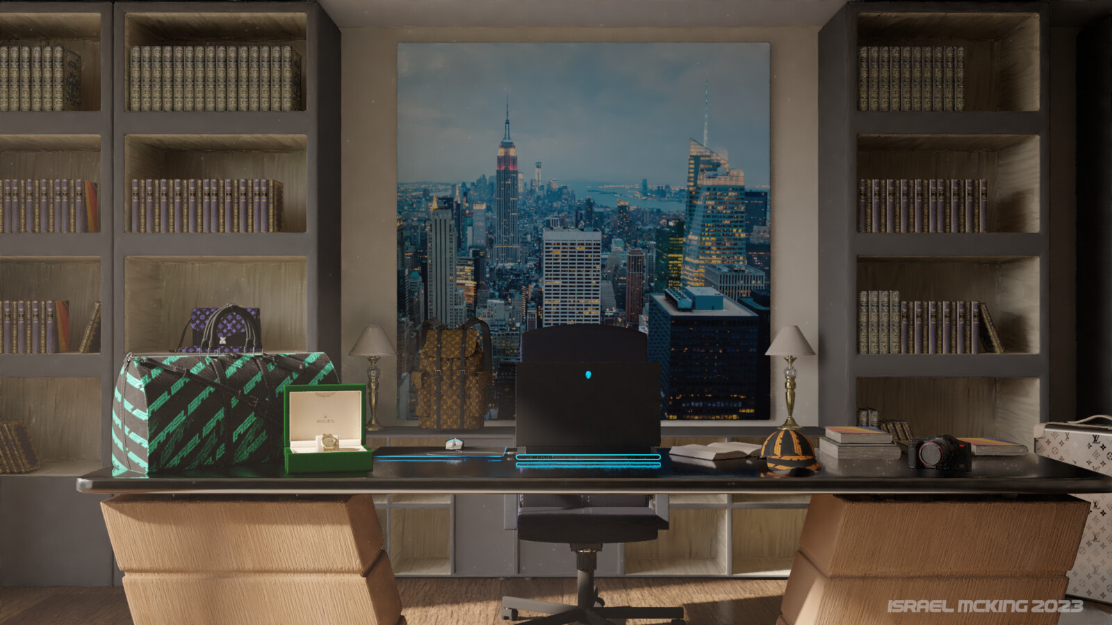Israel Mcking - Home Office (Concept) (Environment)