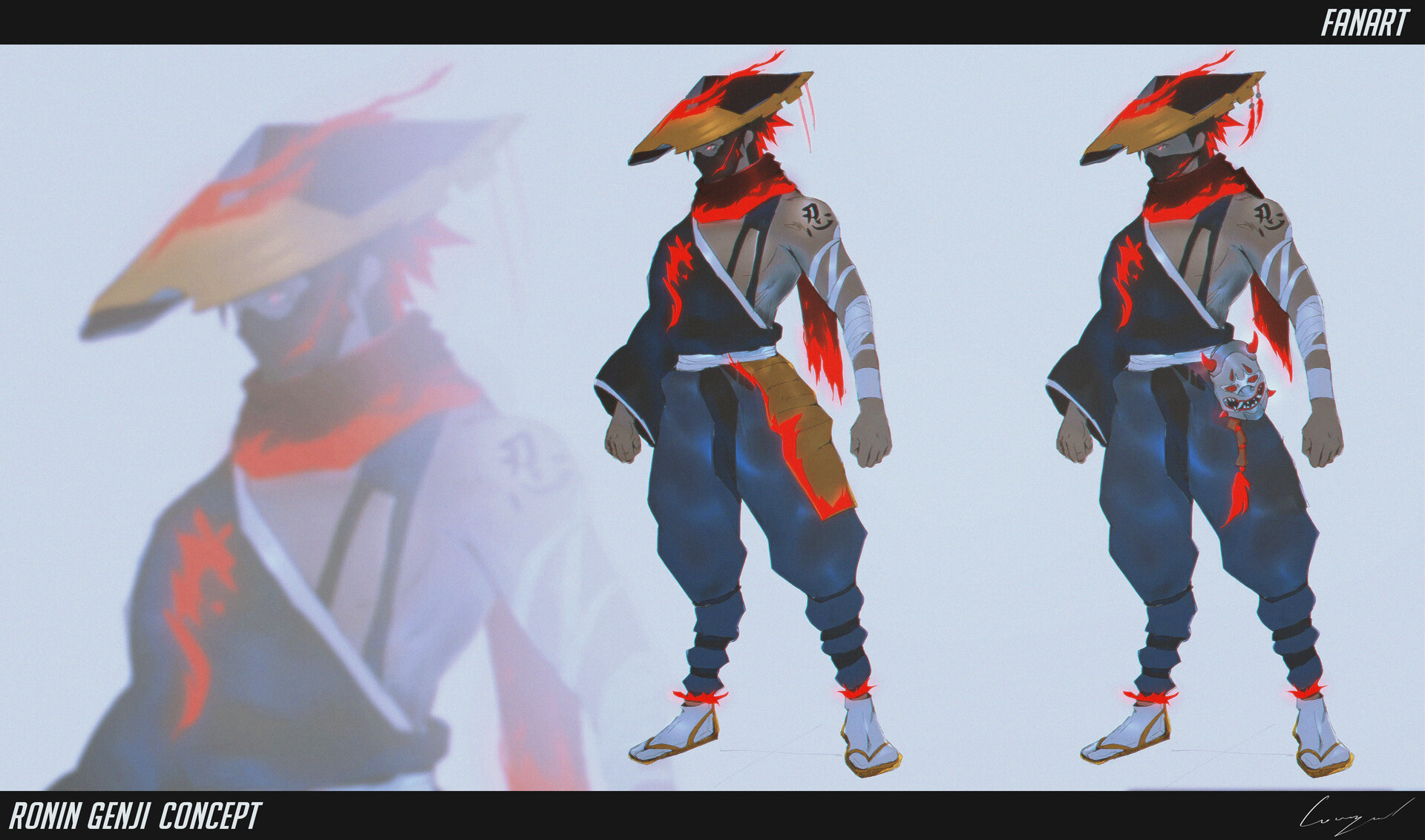 ArtStation - Ronin Genji Concept Art