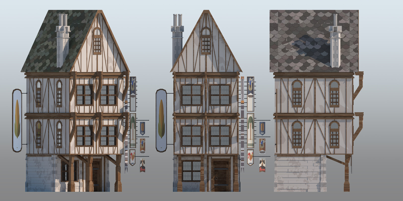 Olivier Dubard - Nimona building Visual Development