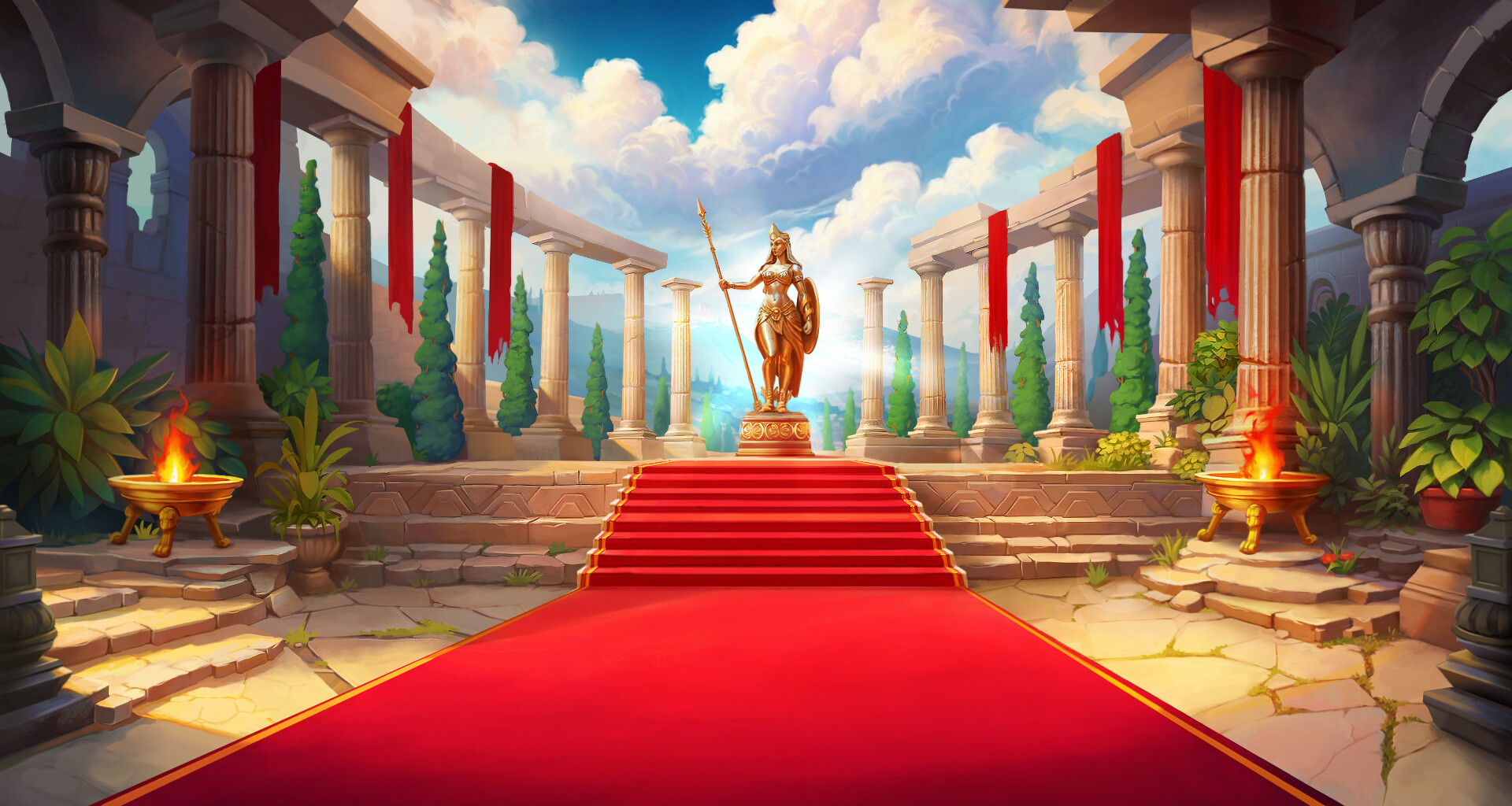 ArtStation - Greece background for game