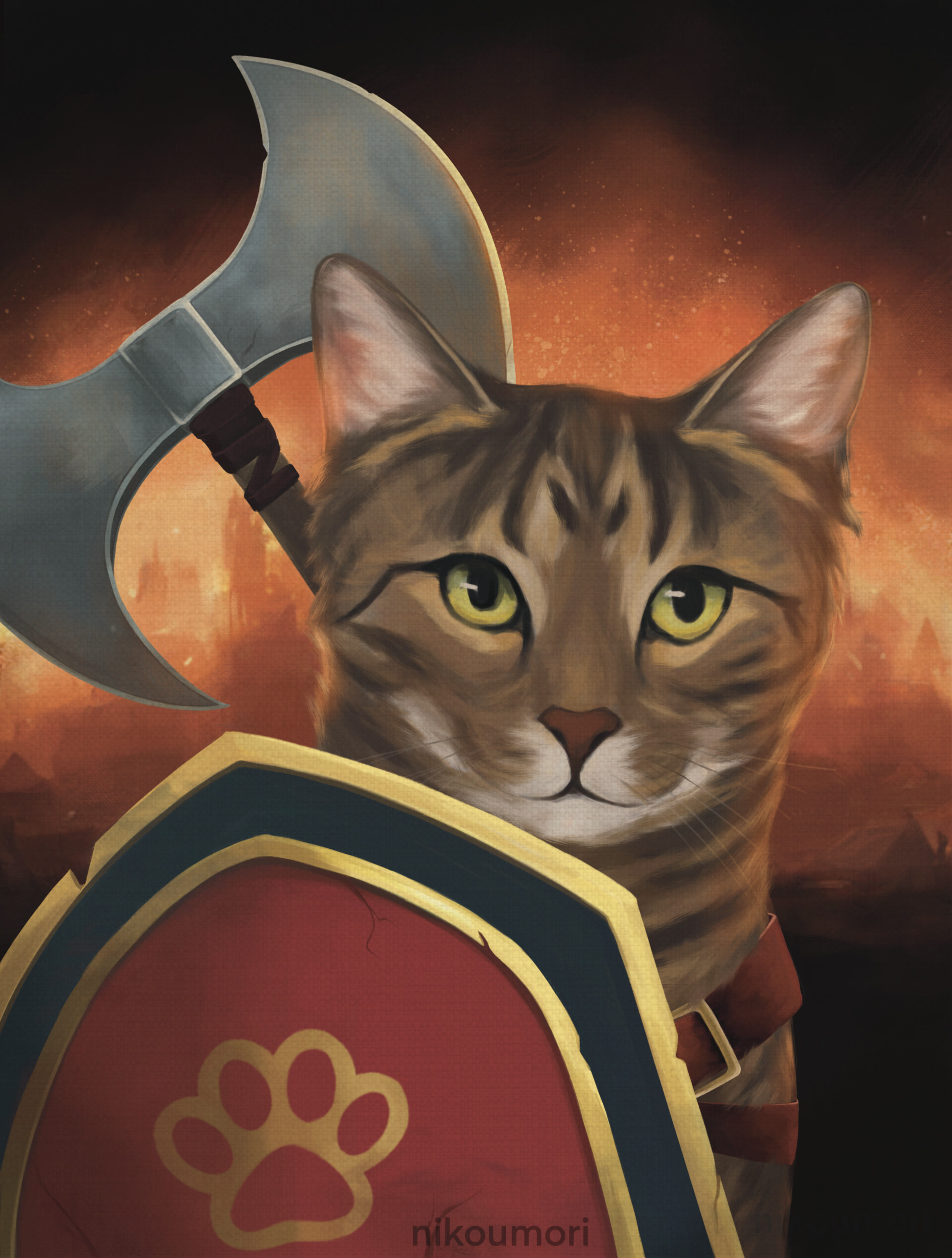 ArtStation - Fantasy cat portrait commissions