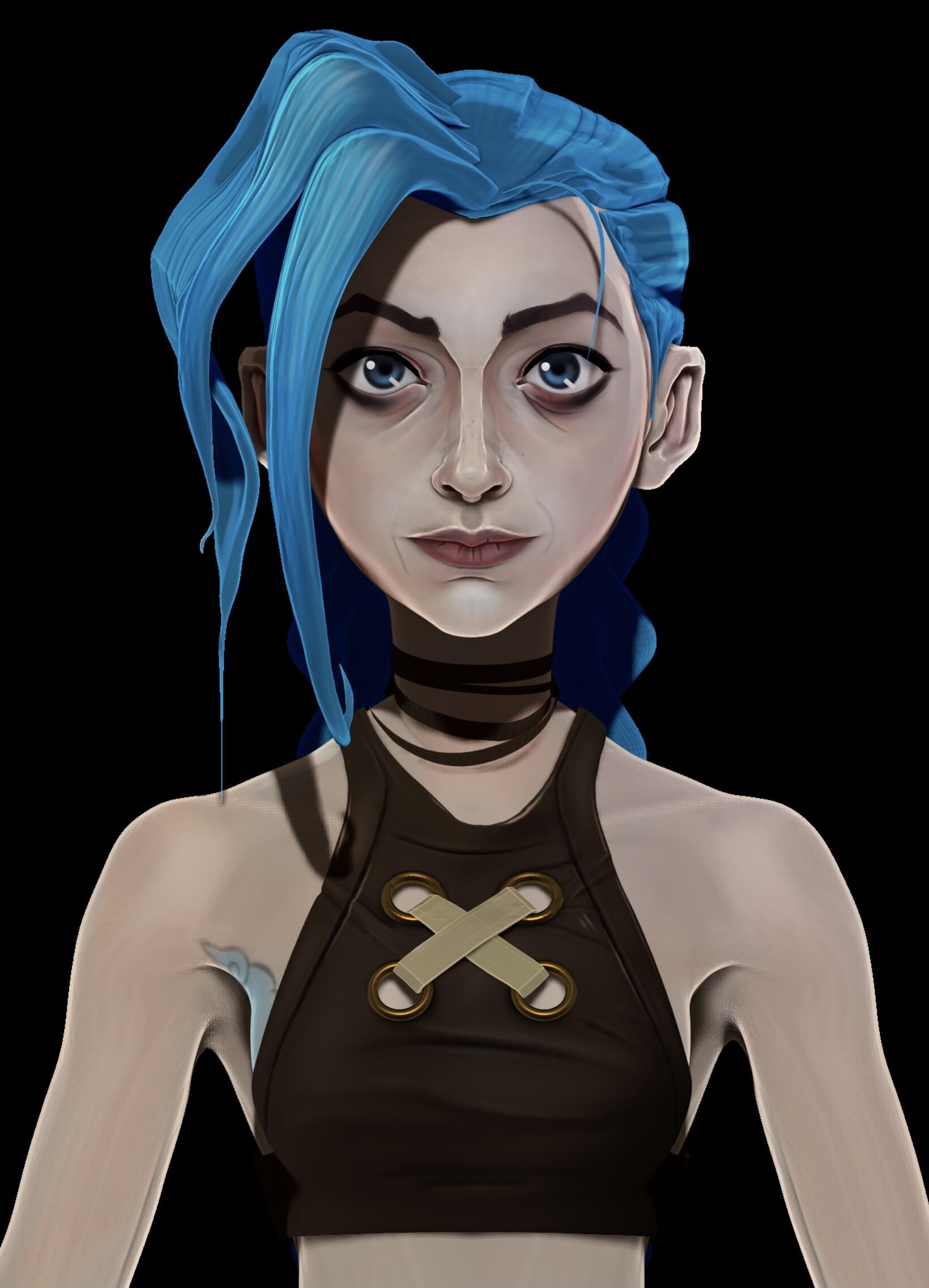 ArtStation - Jinx (Arcane & League of Legends) - Character Sculpt (W.I.P)