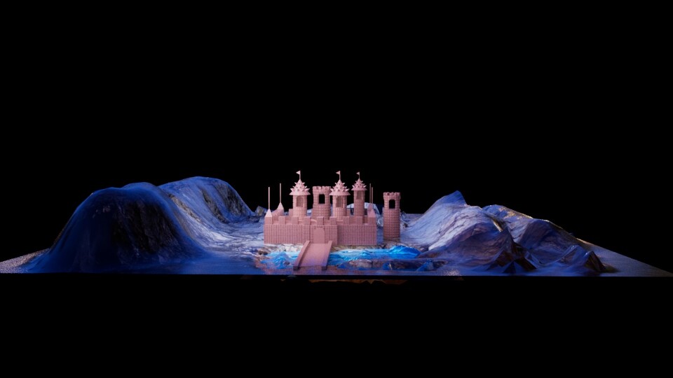 ArtStation - 3D castle modelling in Maya
