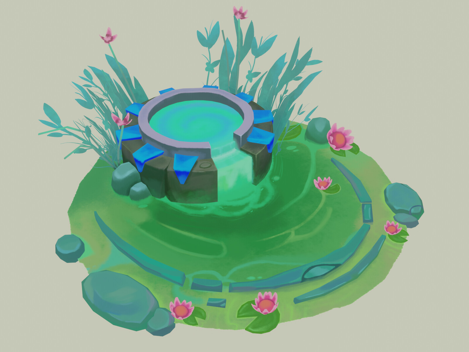 ArtStation - Mystical Fountain