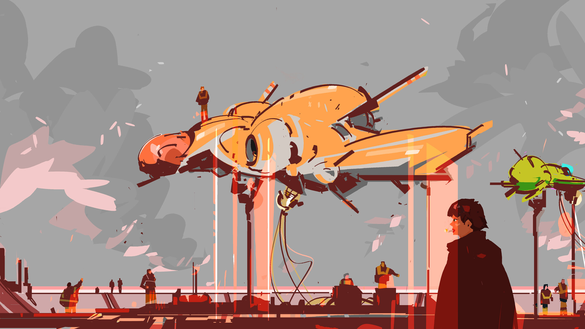 ArtStation - ship docking bay