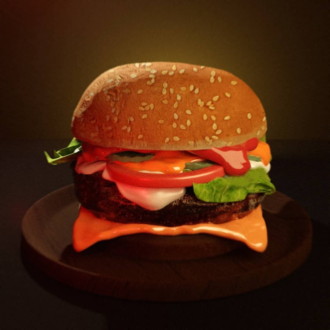 ArtStation - Realistic Burger