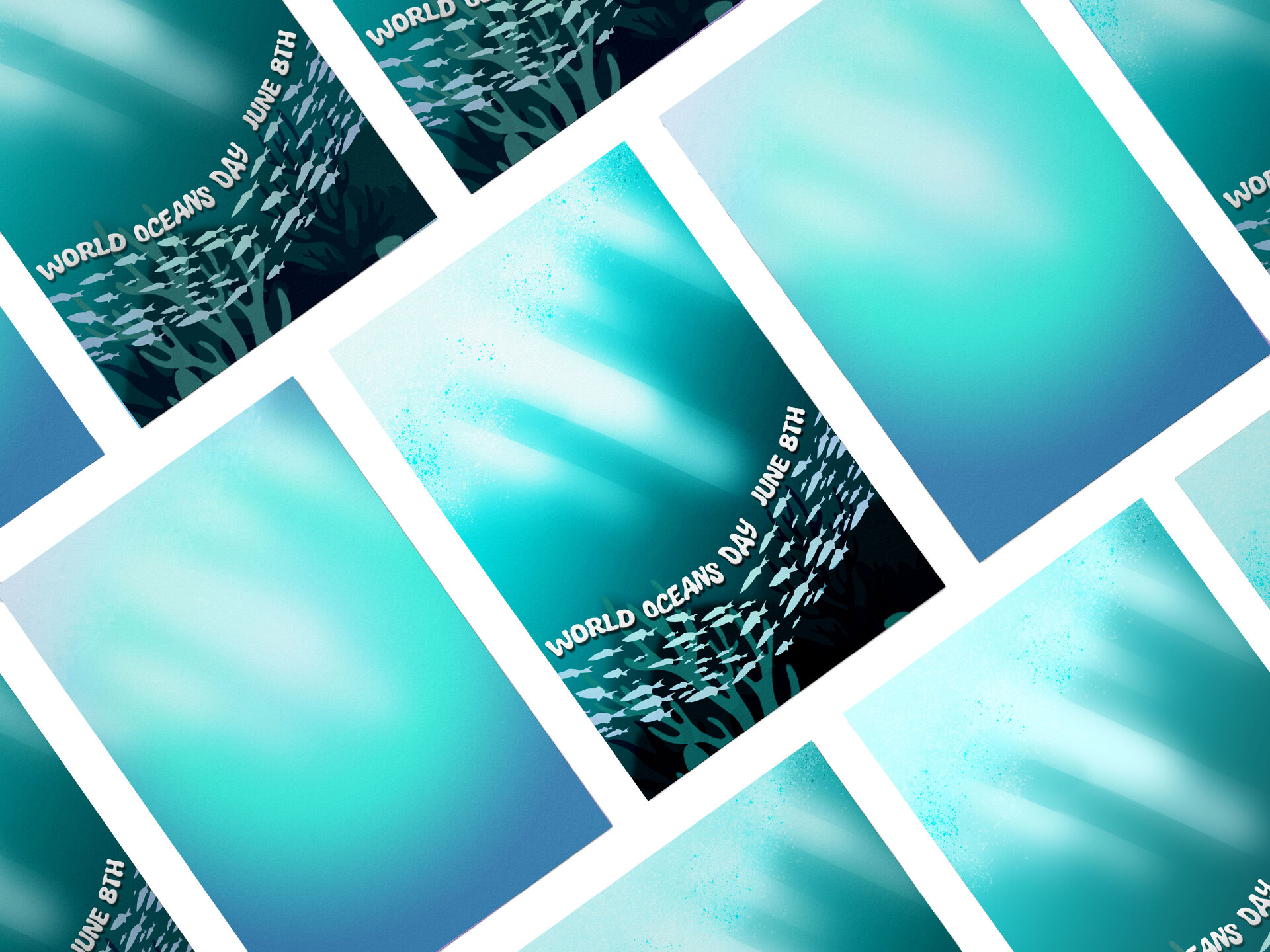 ArtStation - World Oceans Day Poster - Practice