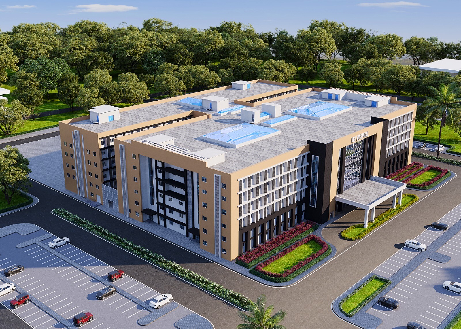 ArtStation - 3d exterior aerial view