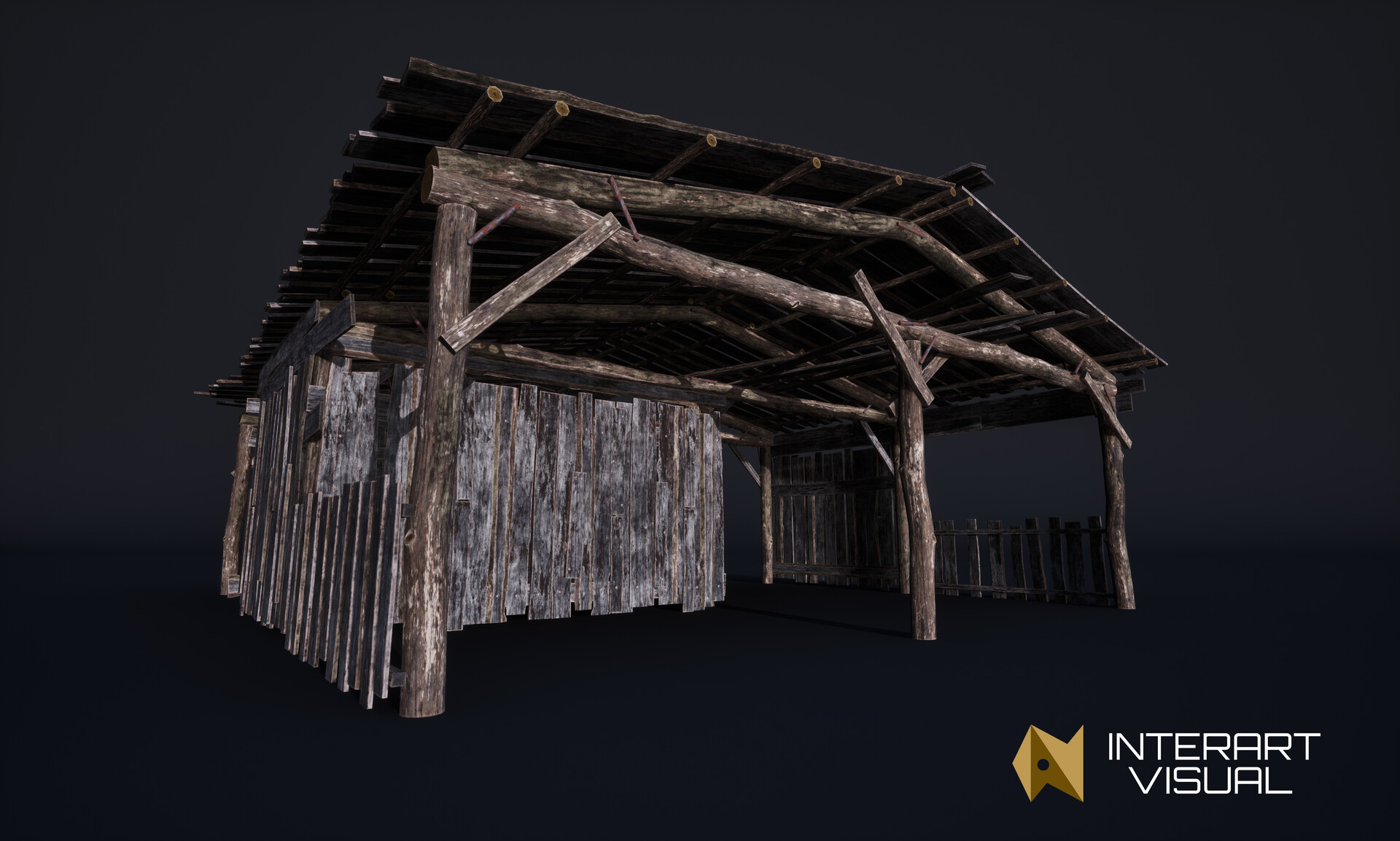 ArtStation - Medieval Wooden Shed