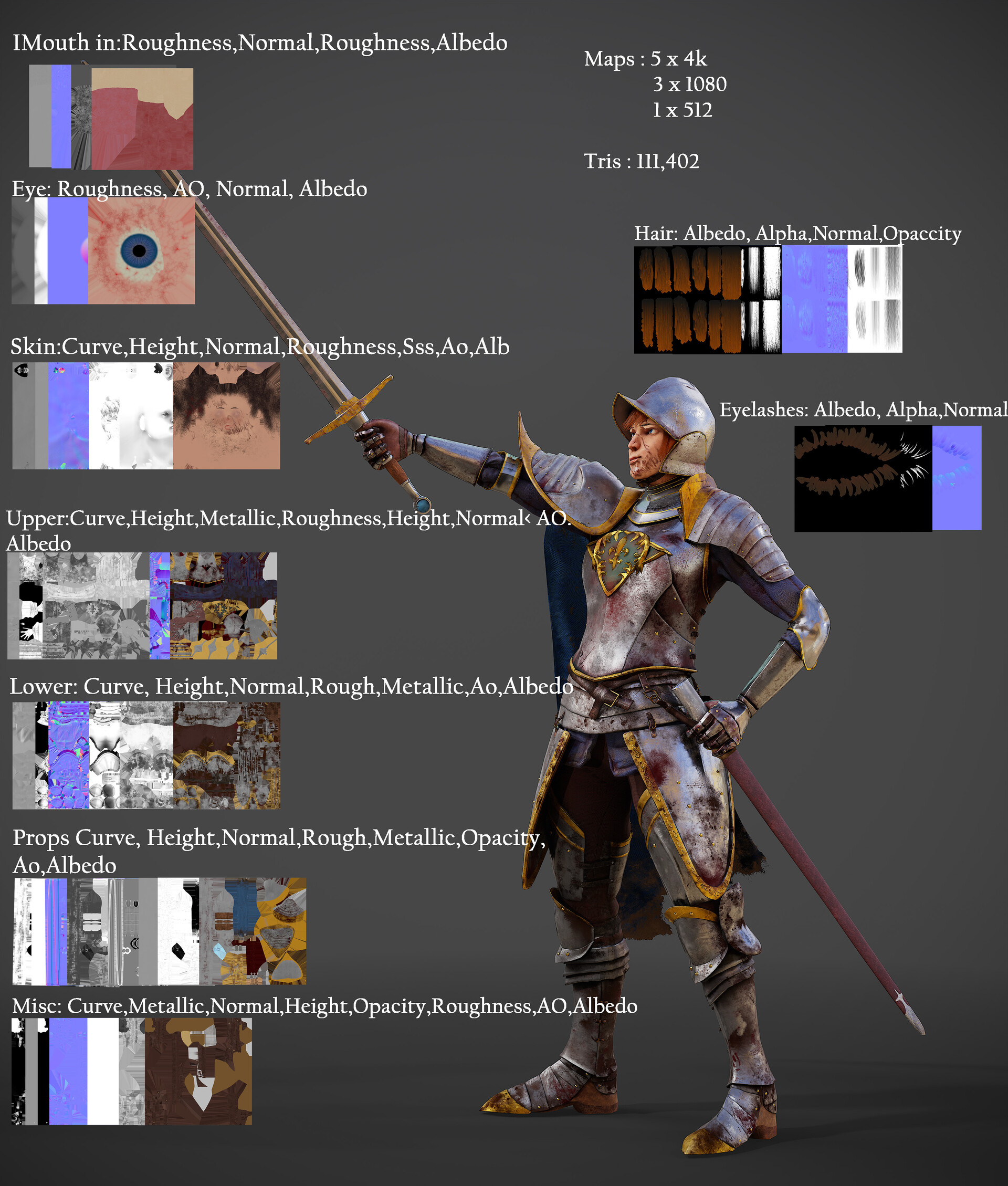 Robert Rea 3D Character Artist - Battle Scarred Knight