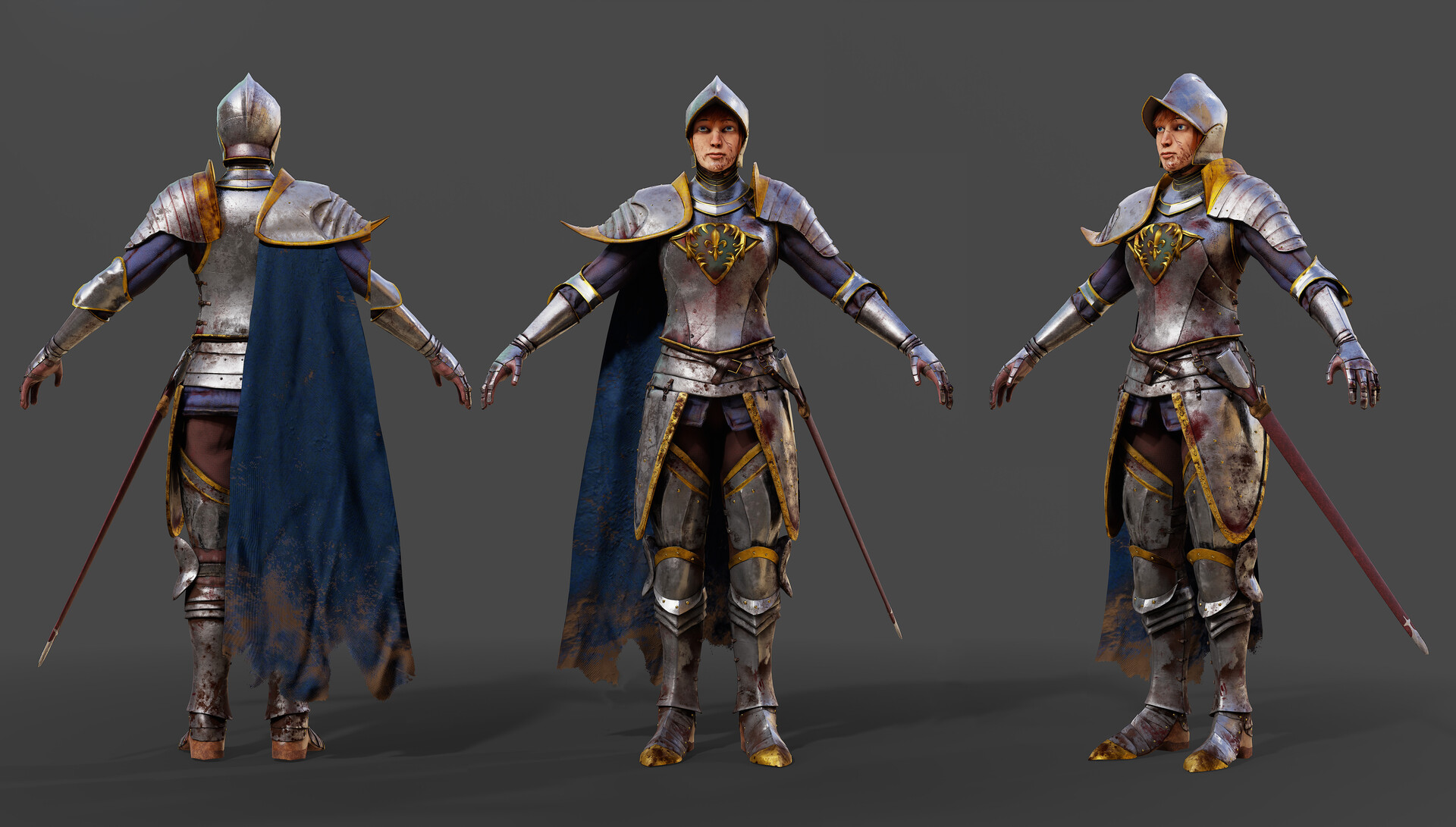 Robert Rea 3D Character Artist - Battle Scarred Knight