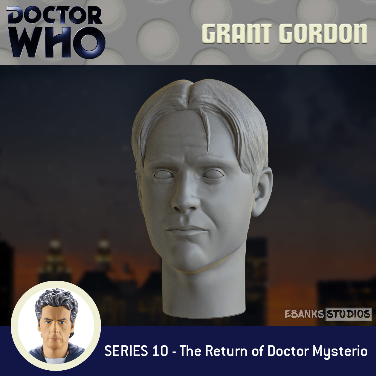 ArtStation - Grant Gordon - Custom Doctor Who Figure Head