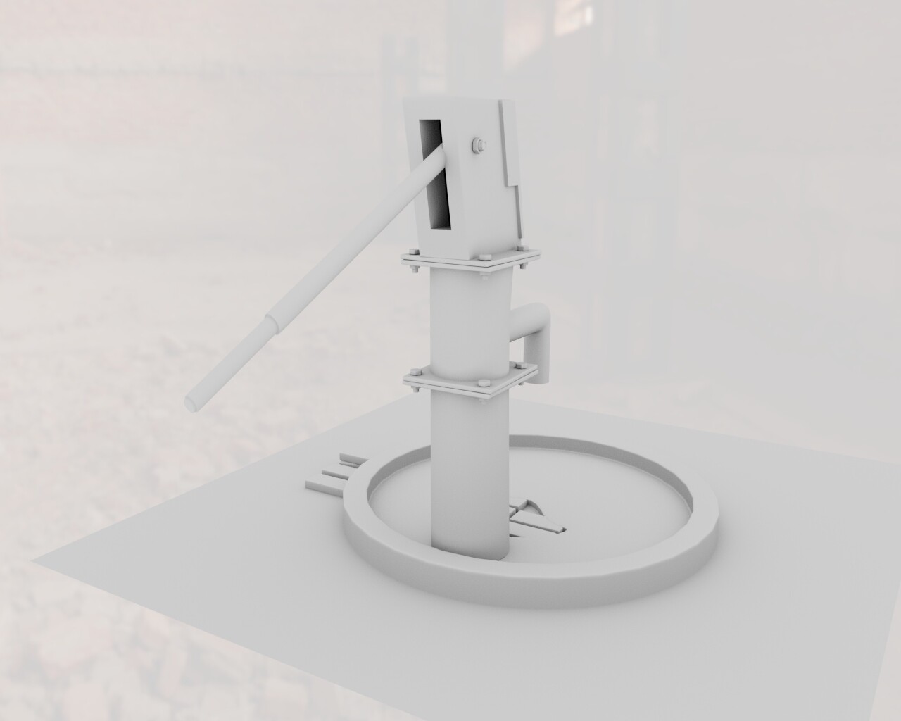 ArtStation - INDIAN HAND PUMP 3D MODEL