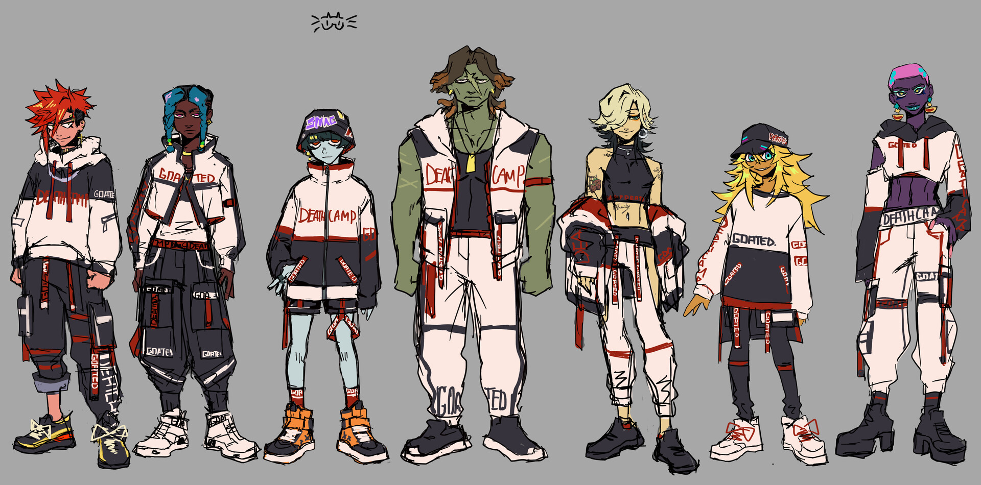 ArtStation - Original characters sheet : DEATHCAMP