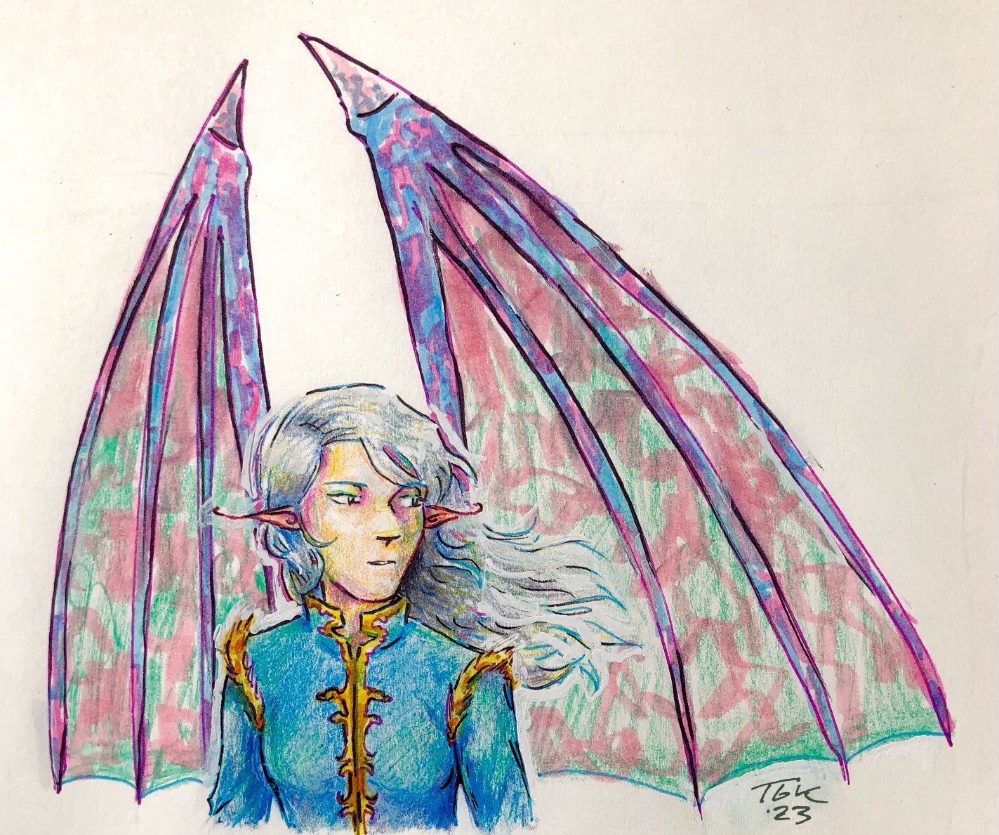 ArtStation - Dragon Elf Girl