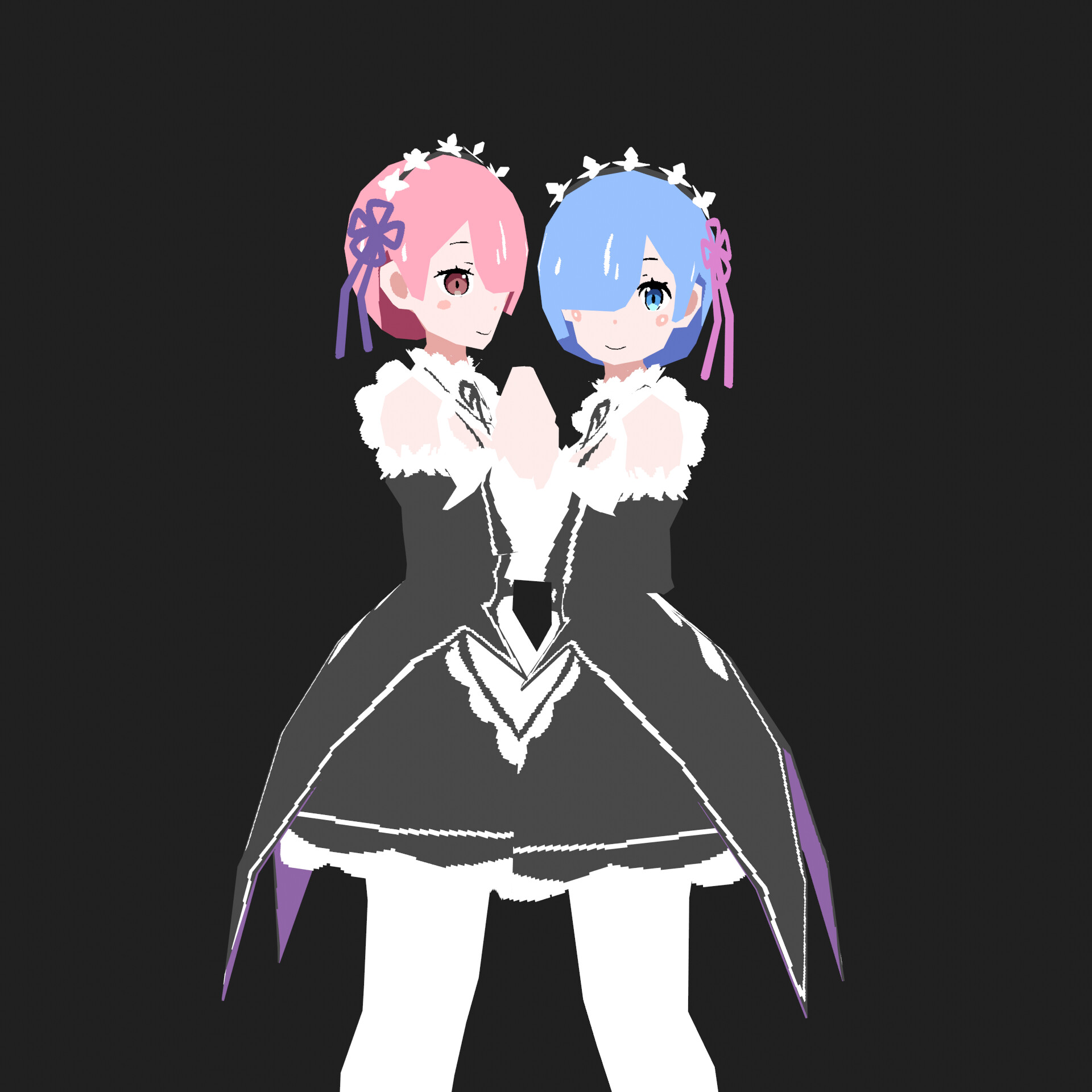 ArtStation - Re: Zero Rem&Ram Fan Art