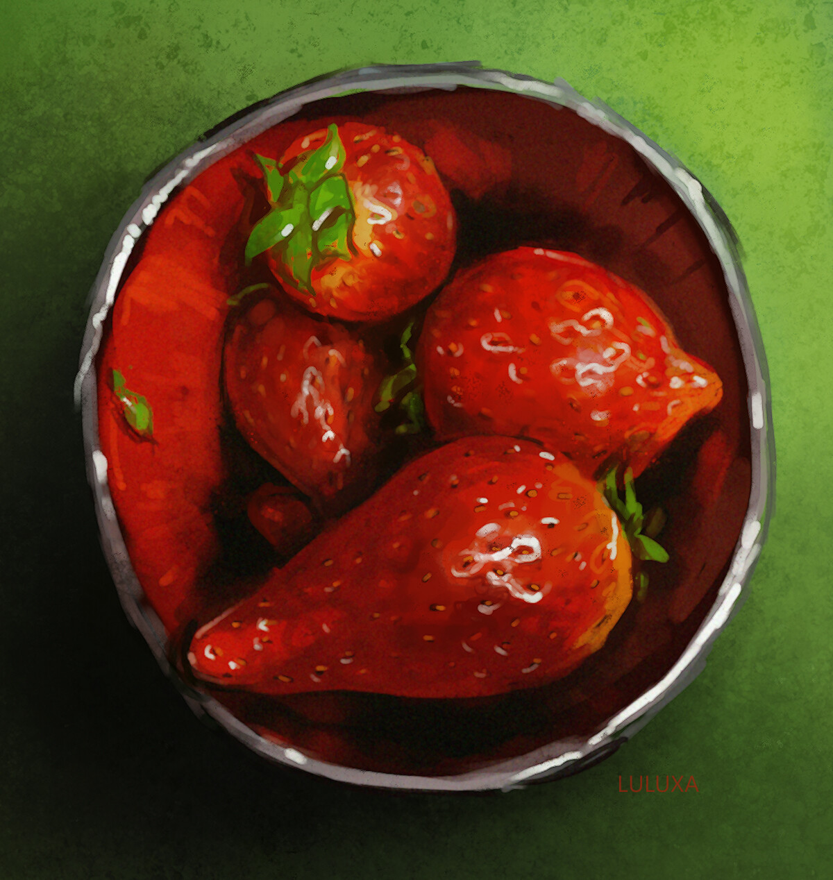 ArtStation - strawberries study