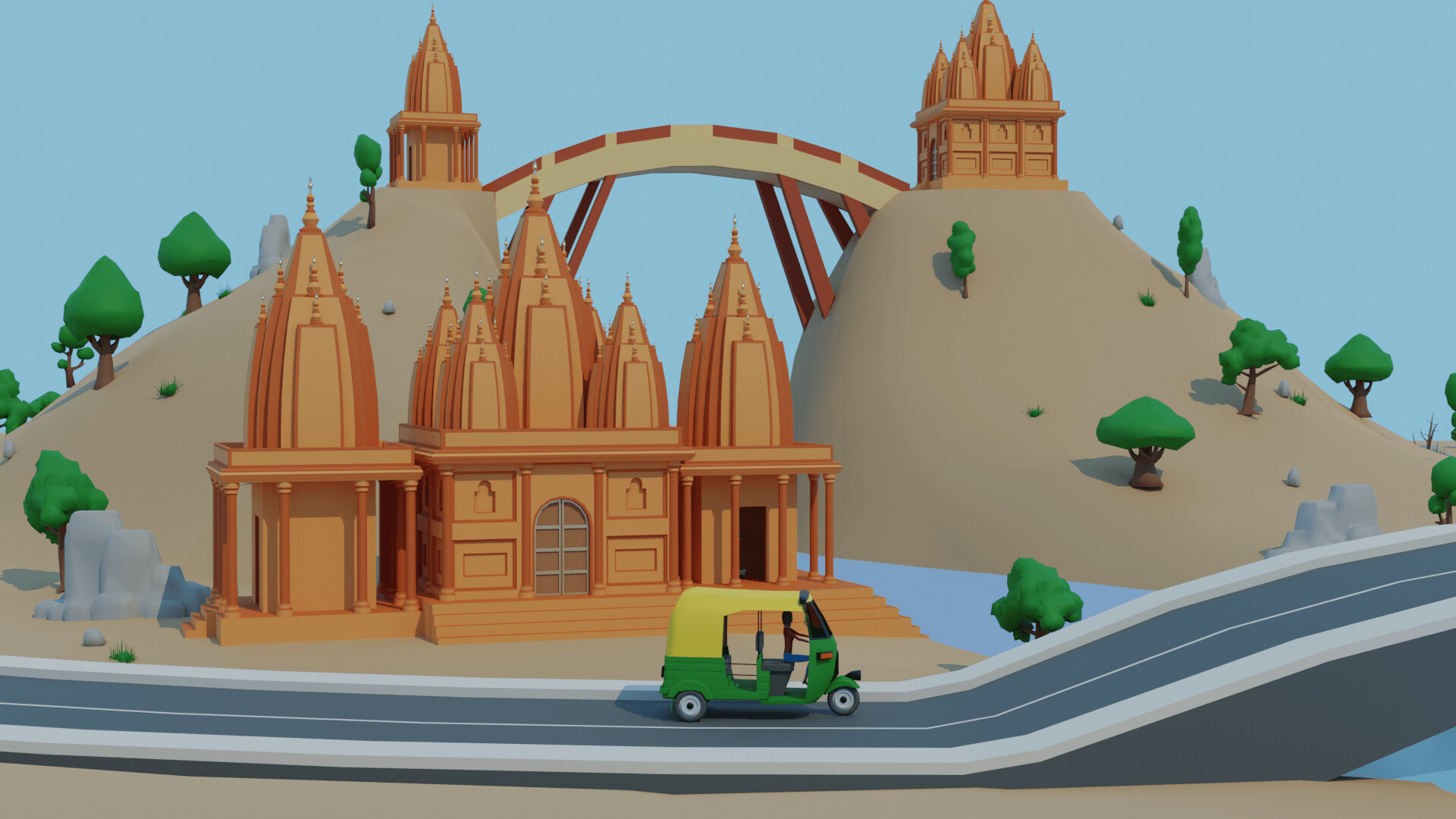 ArtStation - Low poly Island scene