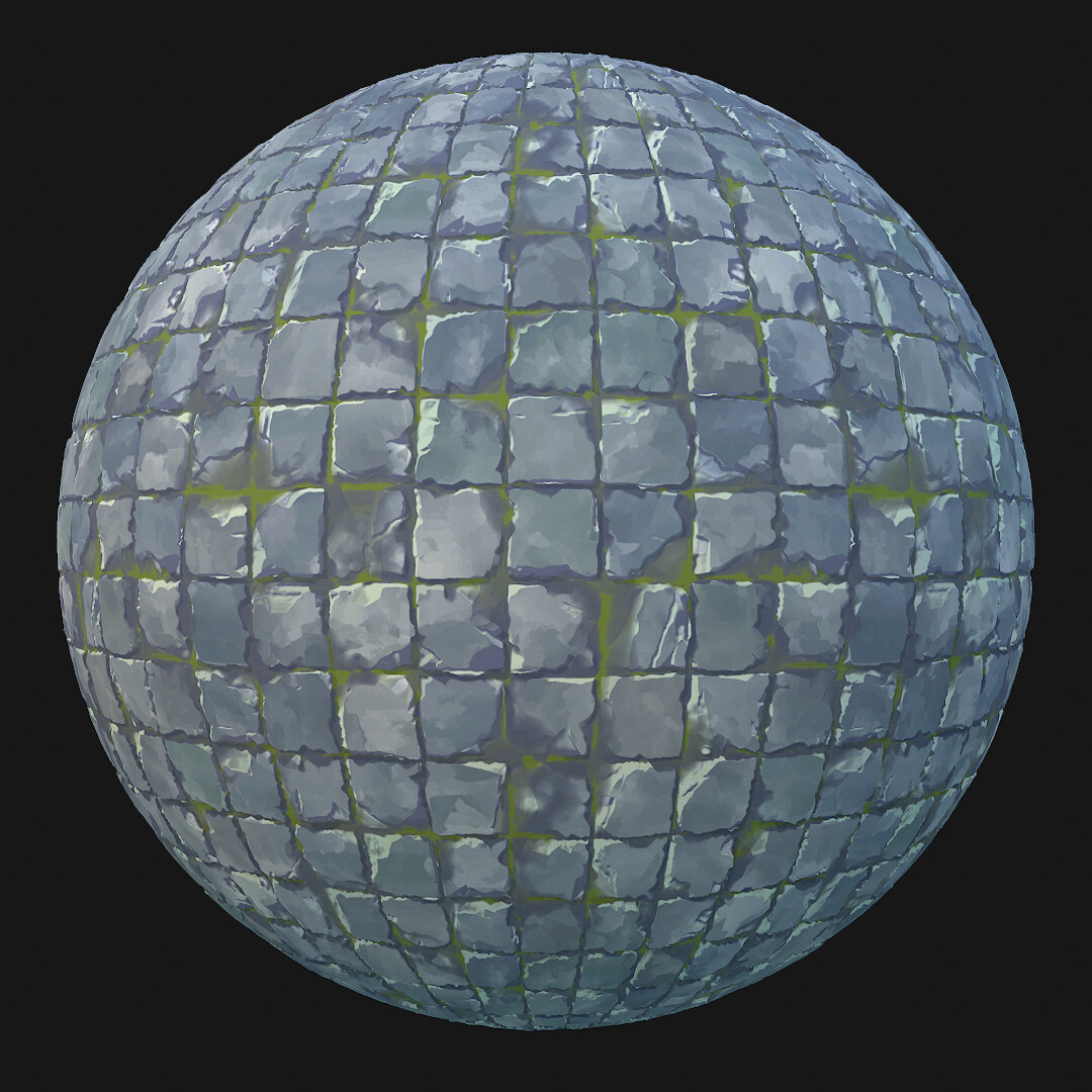 ArtStation - Stylized Regular floor tiles - Substance Designer