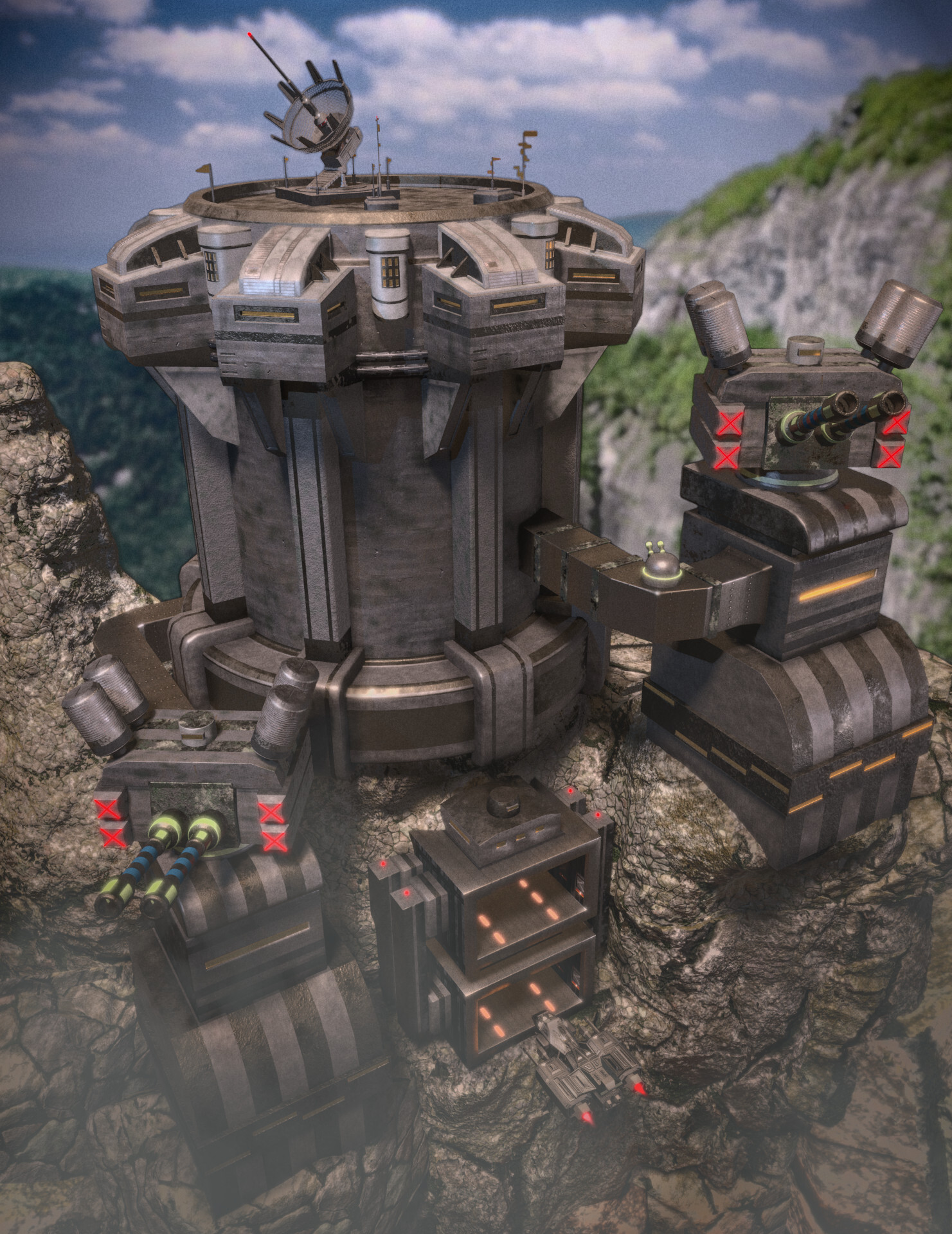 ArtStation - Cod defense tower base