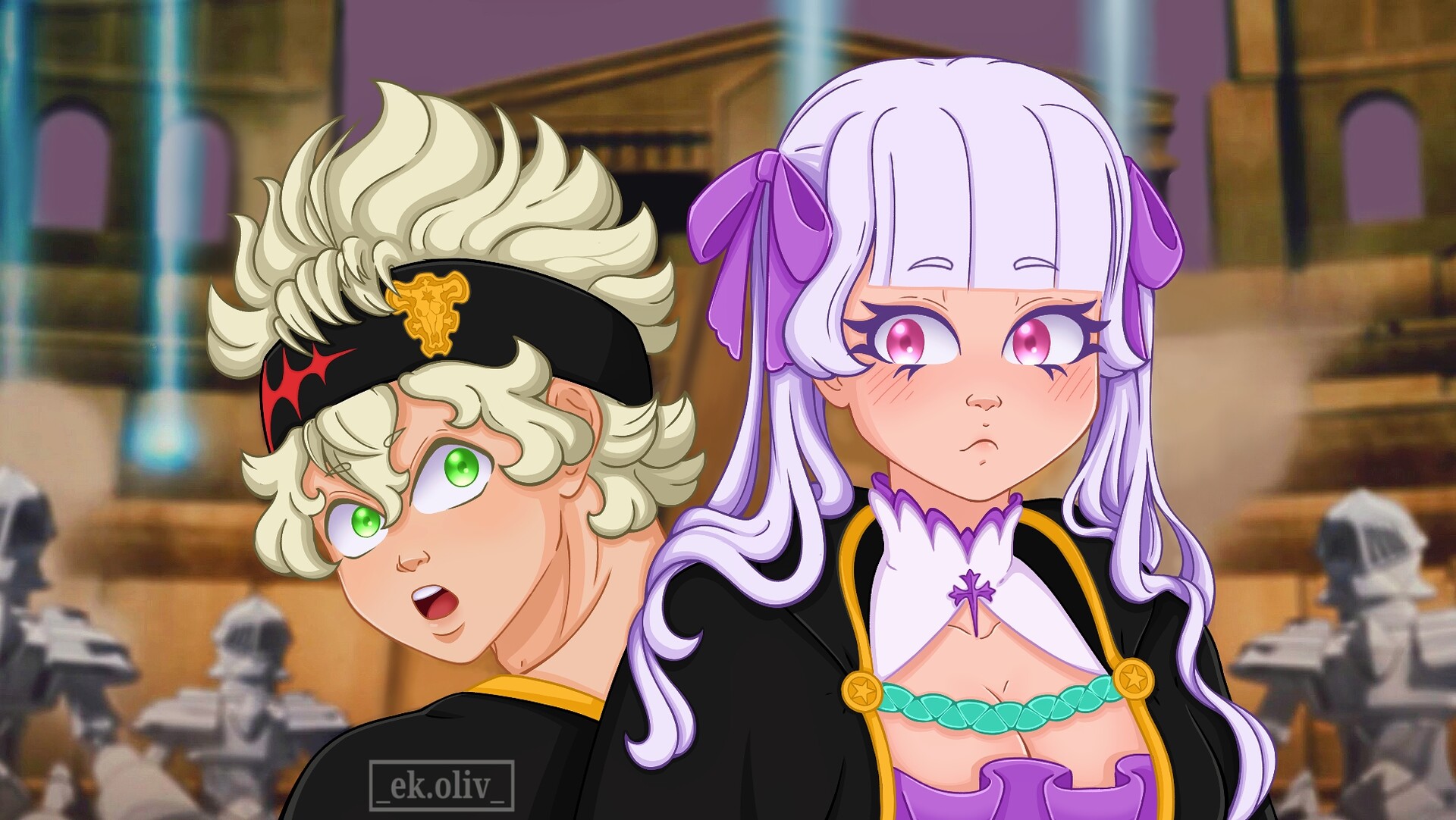 ArtStation - recreation of the scene of Asta and Noelle from the movie ...