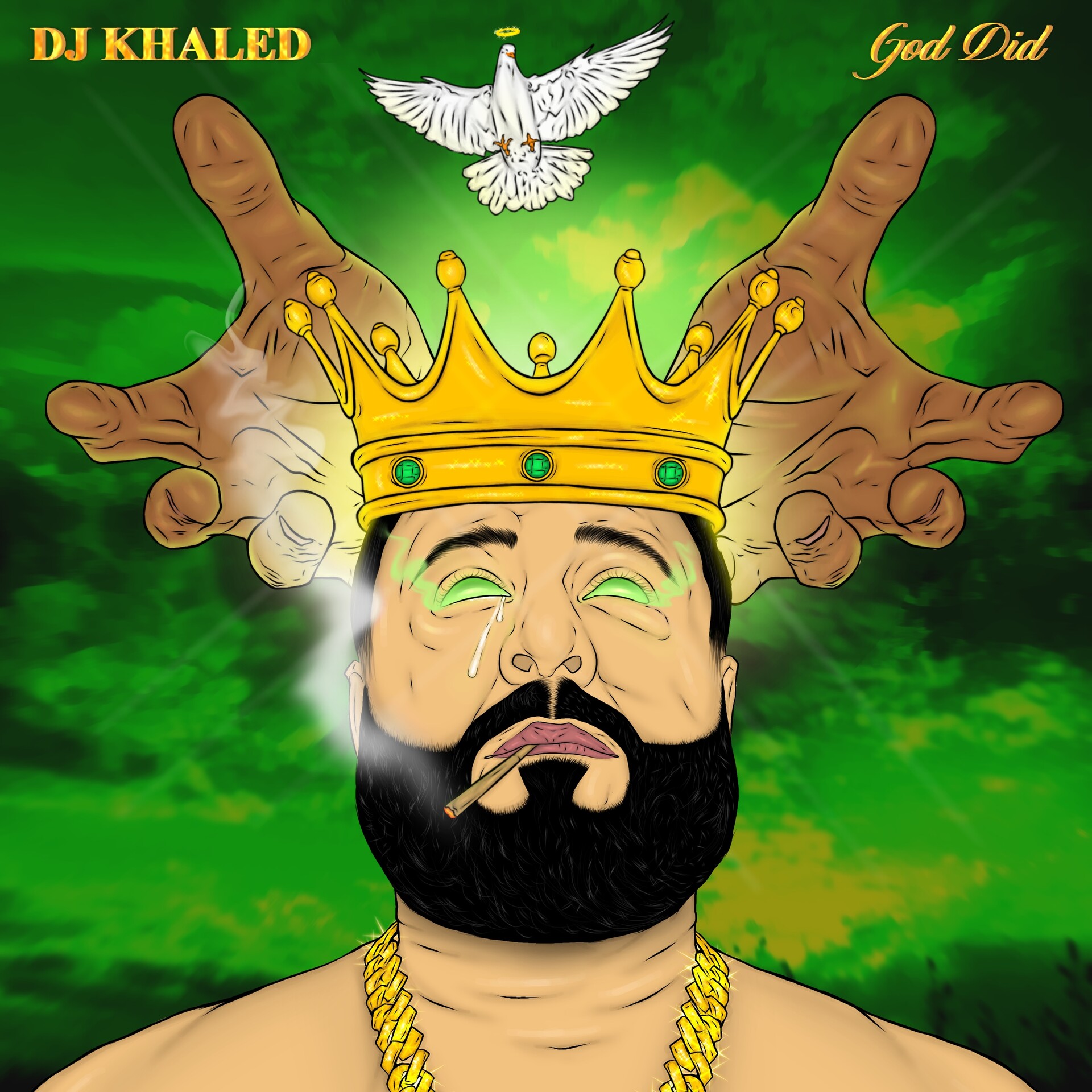 ArtStation - GOD DID ( ALBUM COVER REMAKE [TOON] )
