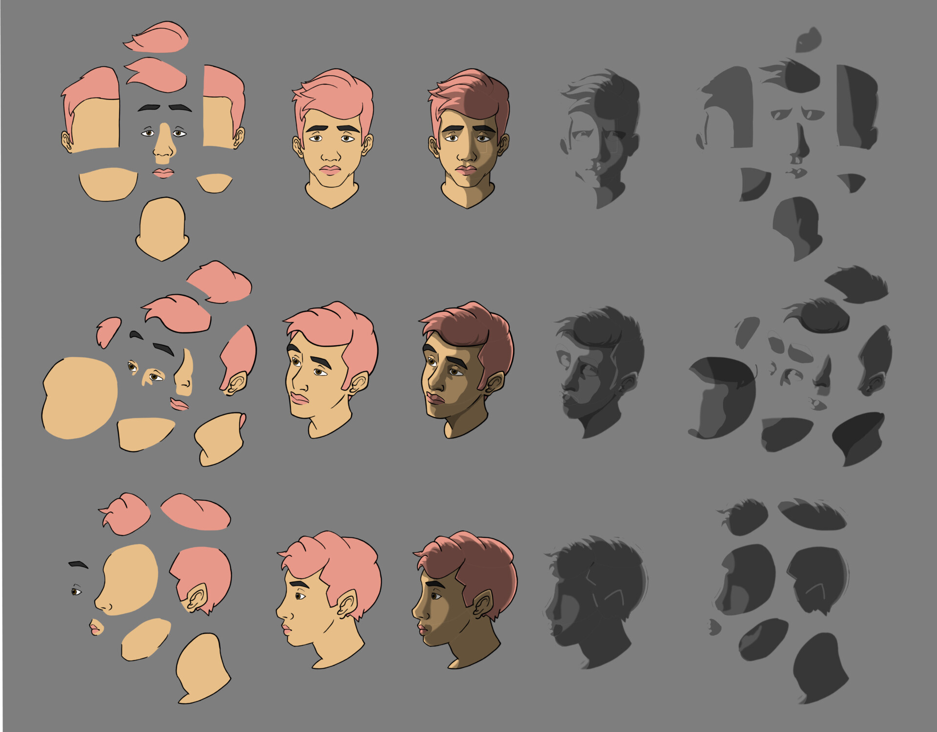 David Turner - 2D Head & Face character Rig & Animation