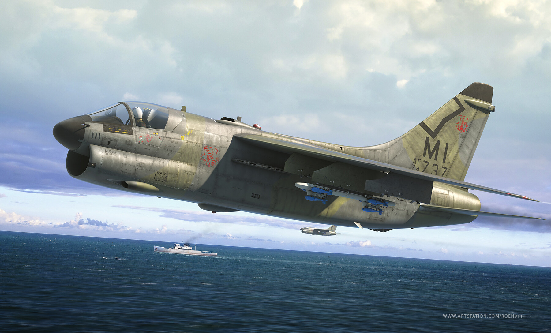 ArtStation - Corsair A7 - Selfridge Air Museum