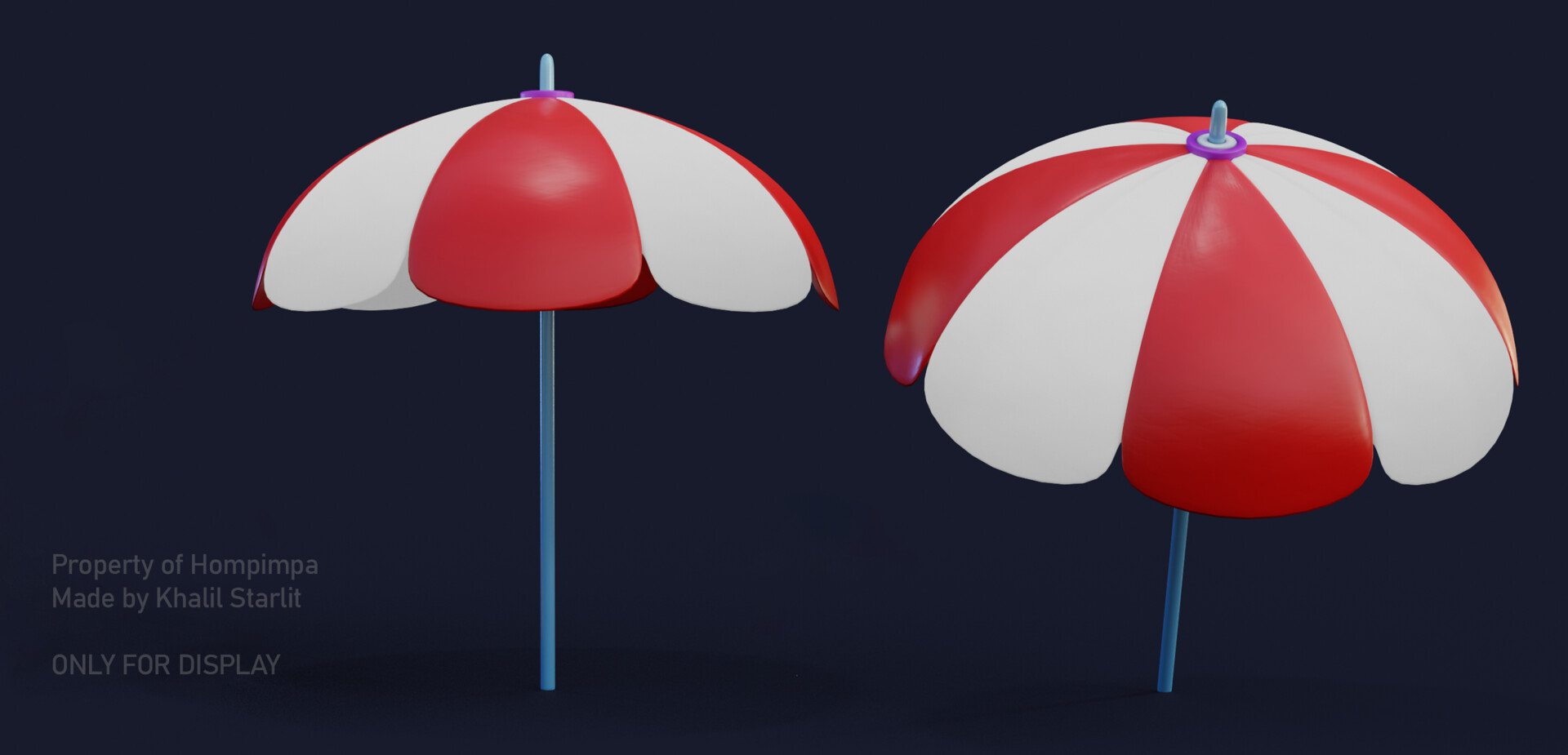 ArtStation - Stylized Beach Umbrella