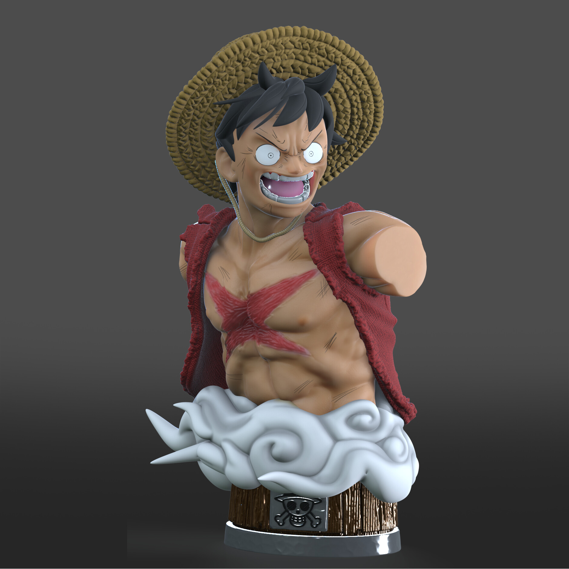 ArtStation - Monkey D Luffy, Bust
