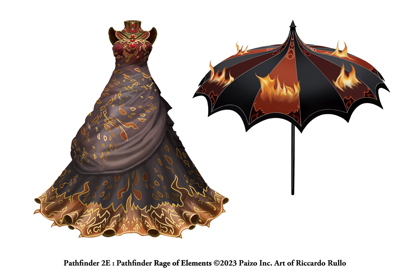 ArtStation - Items set for Pathfinder 2E : Rage of Elements (©Paizo Inc.)