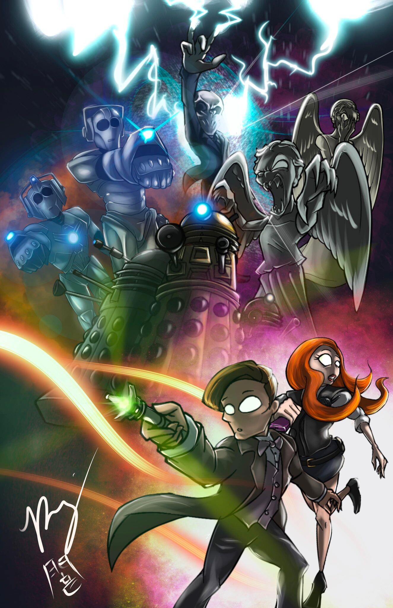 ArtStation - DOCTOR WHO Cartoon-style Poster