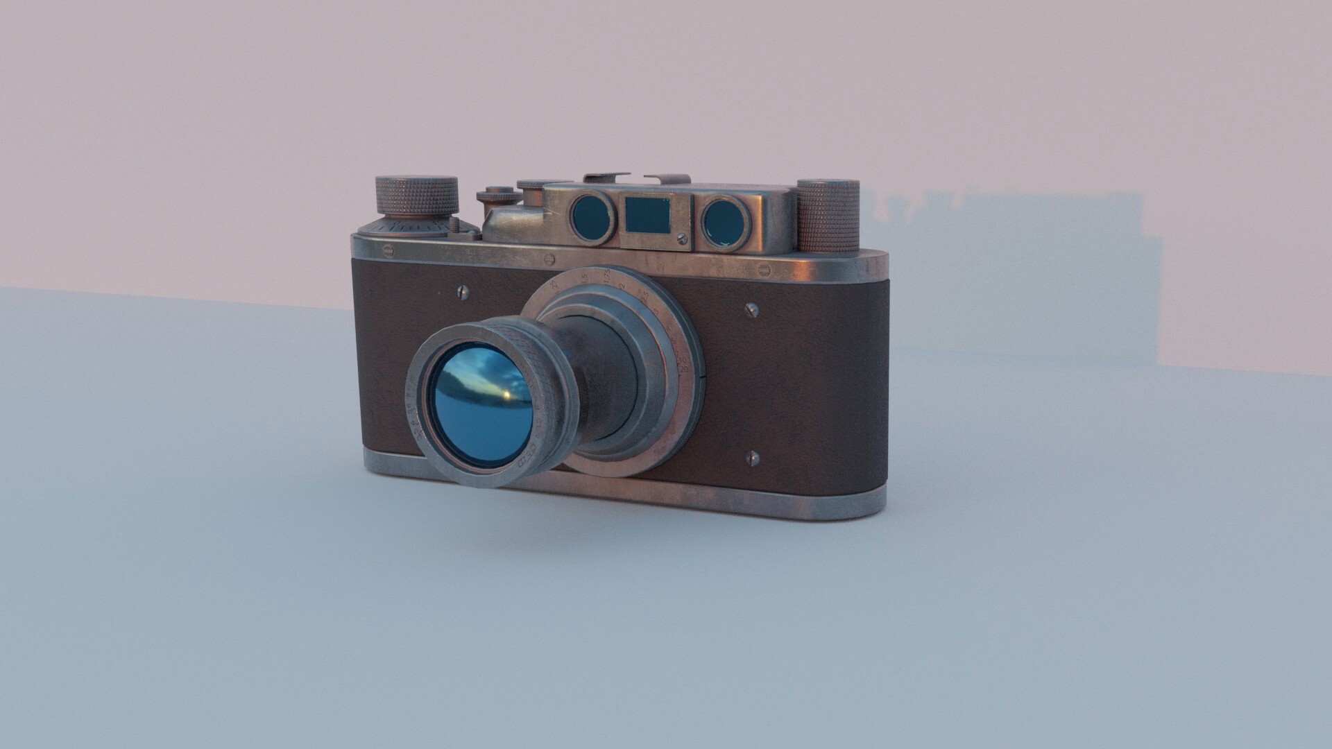 ArtStation - Creating and texturing an old FED camera
