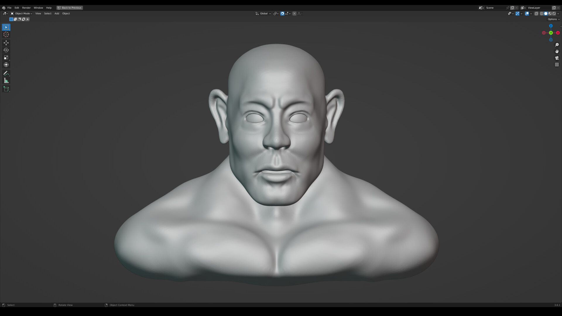 ArtStation - First Attempt on Modeling a Head