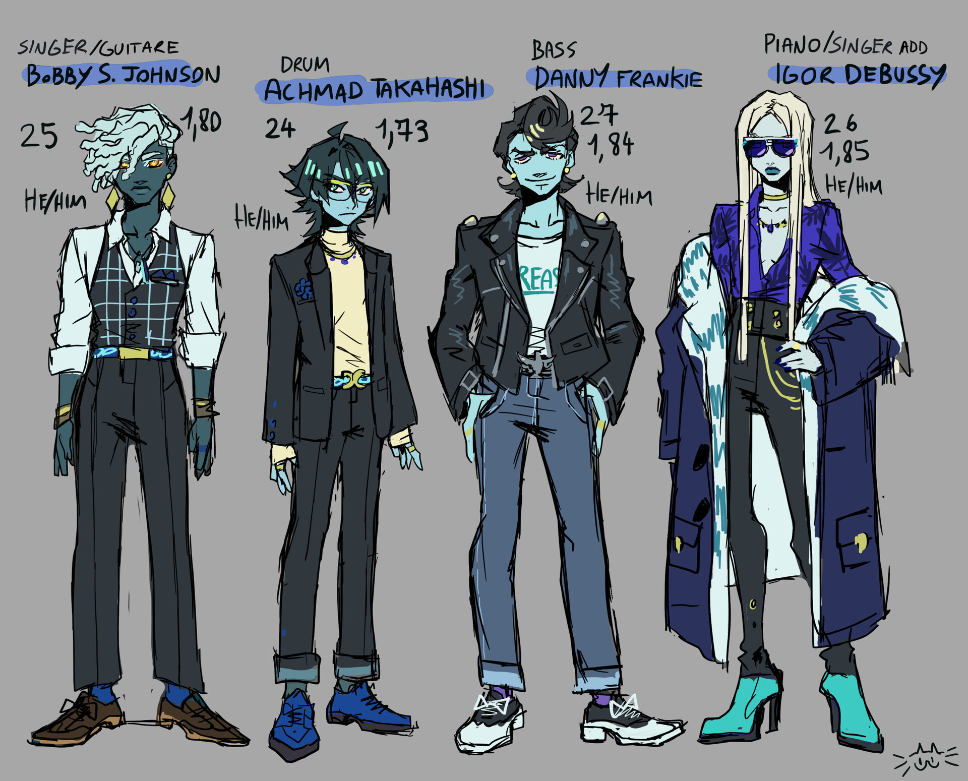 ArtStation - Original characters sheet 2 : Smooth Operator