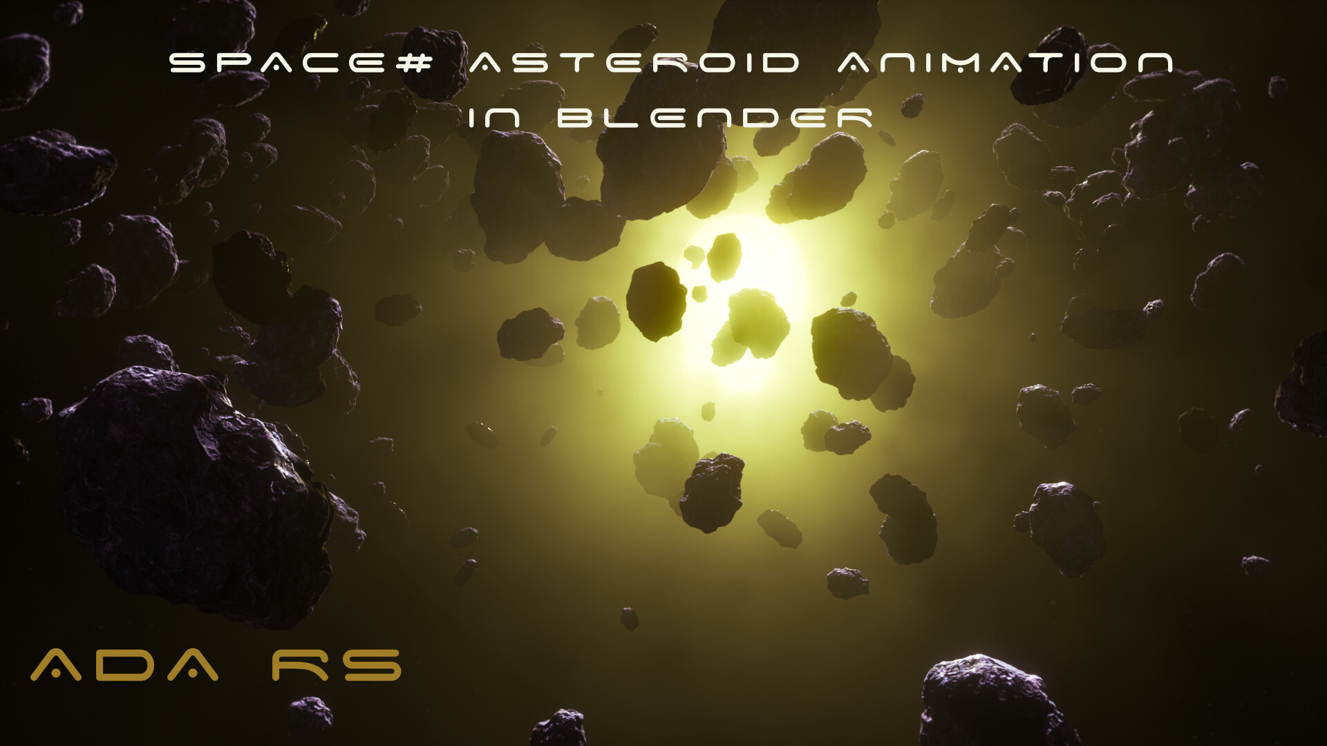 ArtStation - Animation d'astéroid dans blender